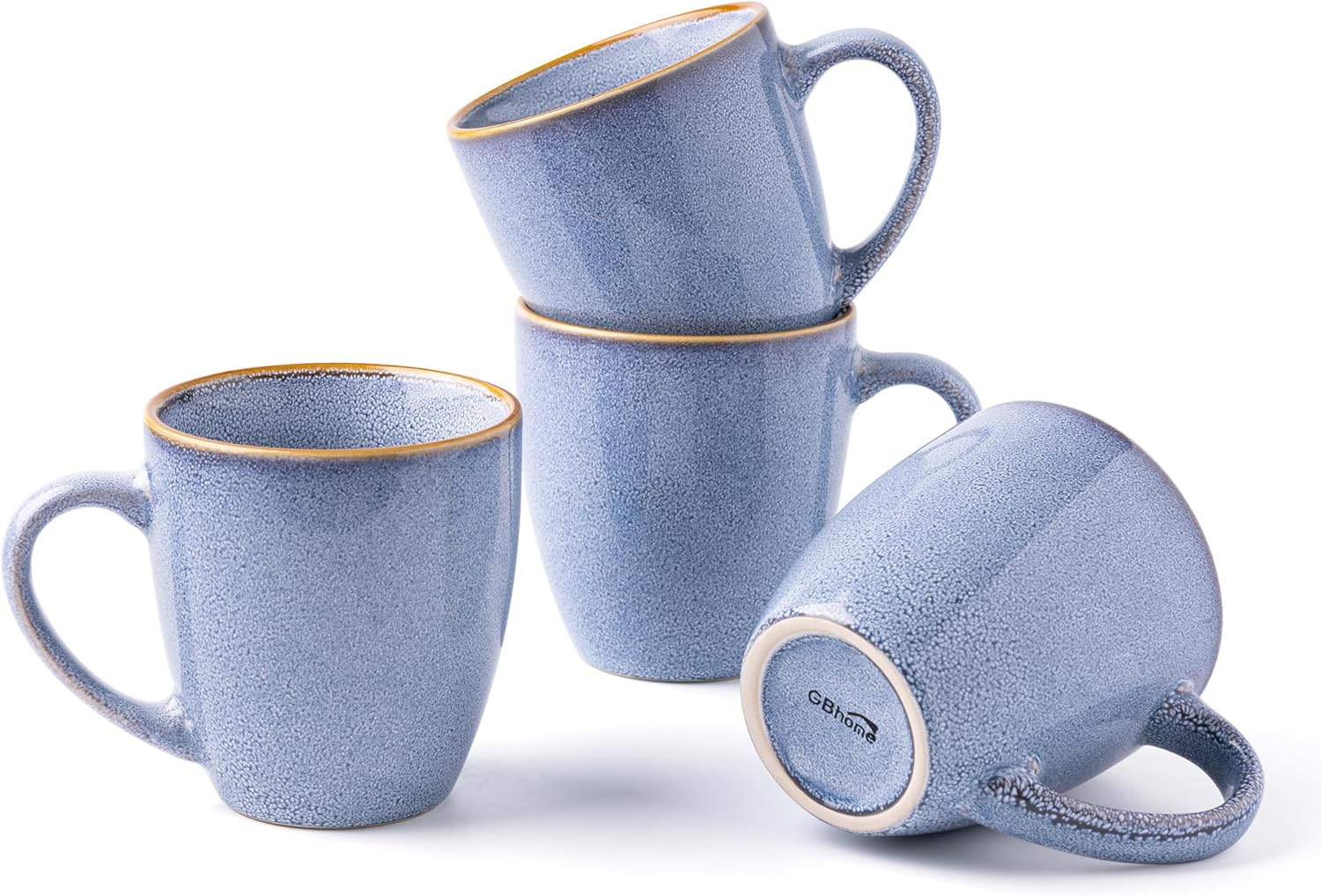 Amazon.com: GBHOME Ceramic Coffee Mugs Set of 4, 12oz Stoneware Coffee ...