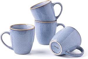 Amazon.com: GBHOME Ceramic Coffee Mugs Set of 4, 12oz Stoneware Coffee ...