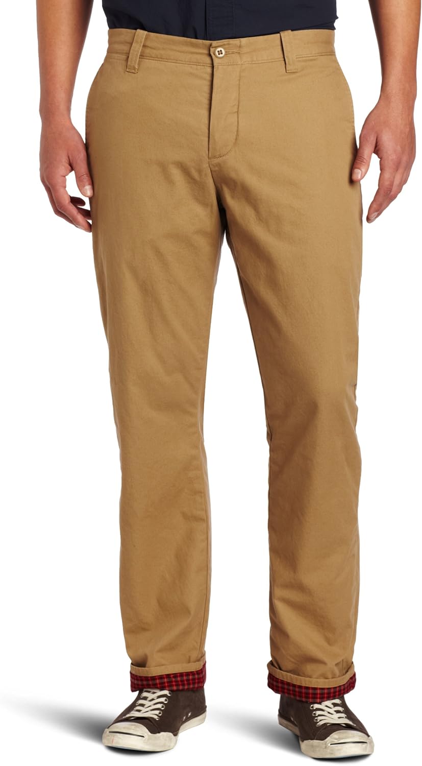 Dockers Men's Flannel Lined Ultimate Khaki D2 Flat Front Pant, New ...