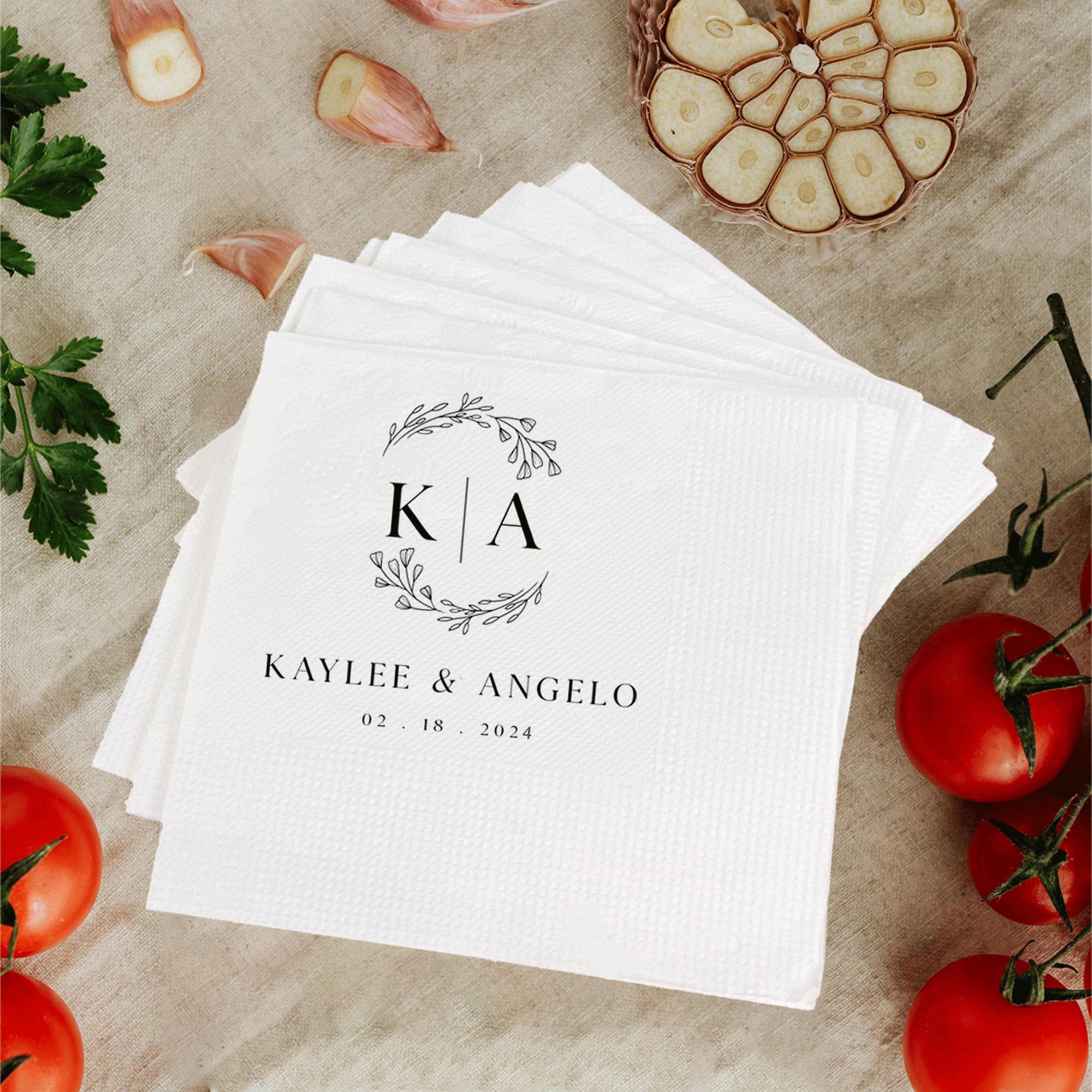 Paper Cocktail Napkins For Wedding Amazon.com | Customized Gold And