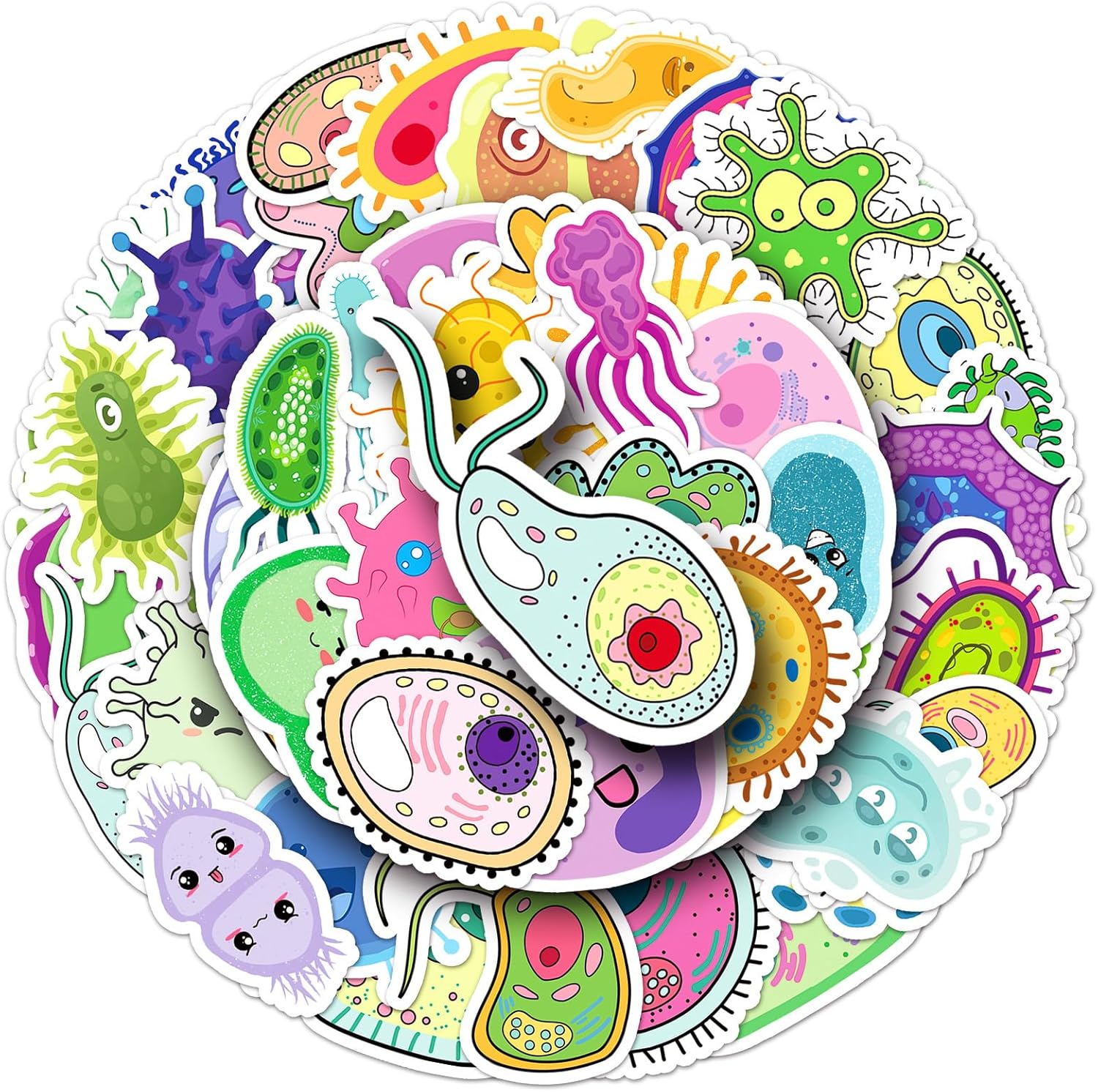 Amazon.com: 50pcs Germ Meme Stickers Cute Cartoon Waterproof Vinyl ...