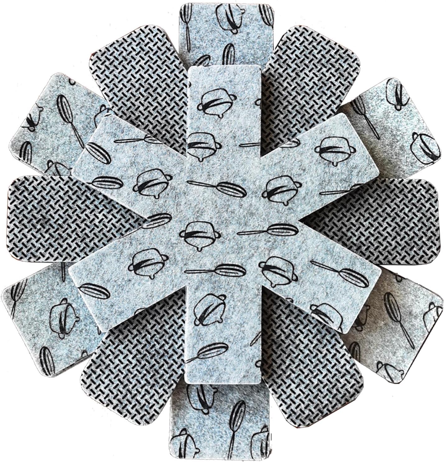 Amazon.com: Pot and Pan Protectors 12 Pcs (10" 14" 15"), Pan Protectors ...