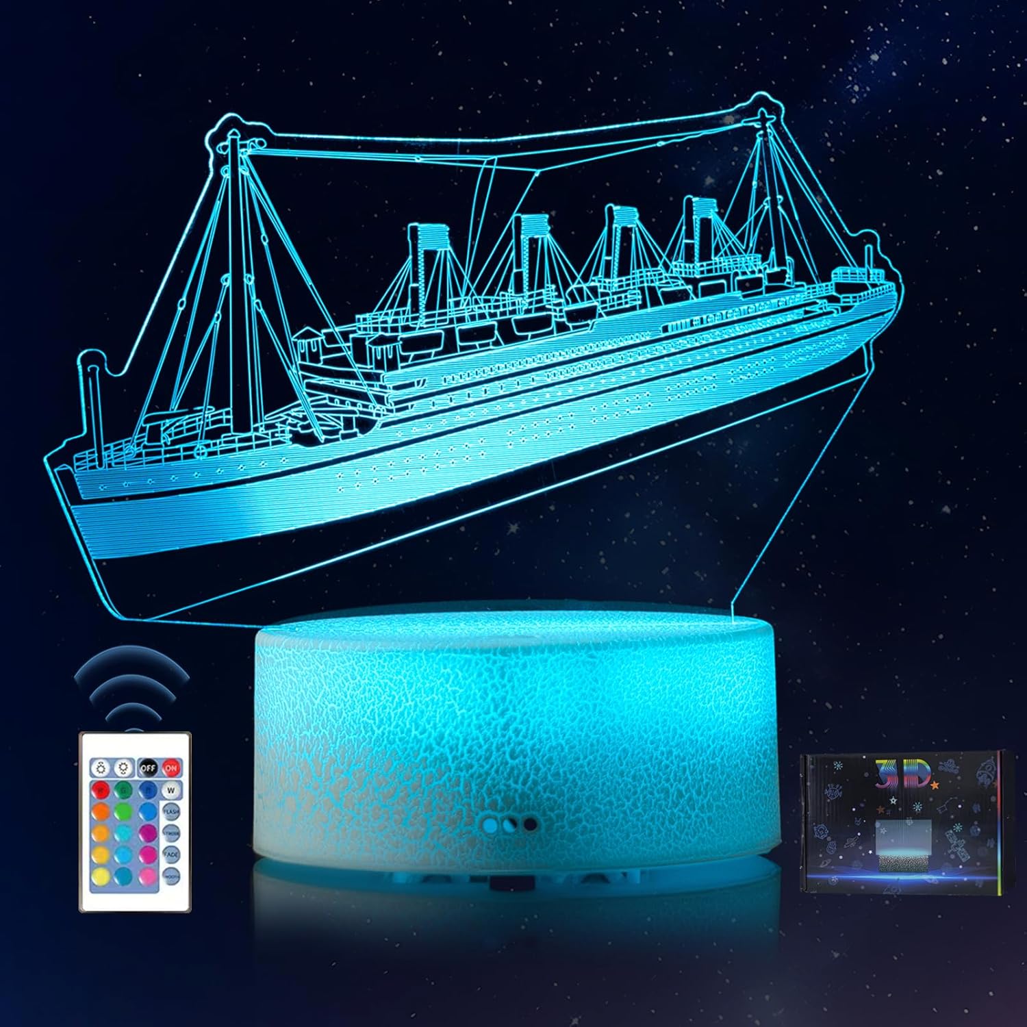 Amazon.com: DABAORRY Cool Night Light 3D Night Light Creative Lamp with ...