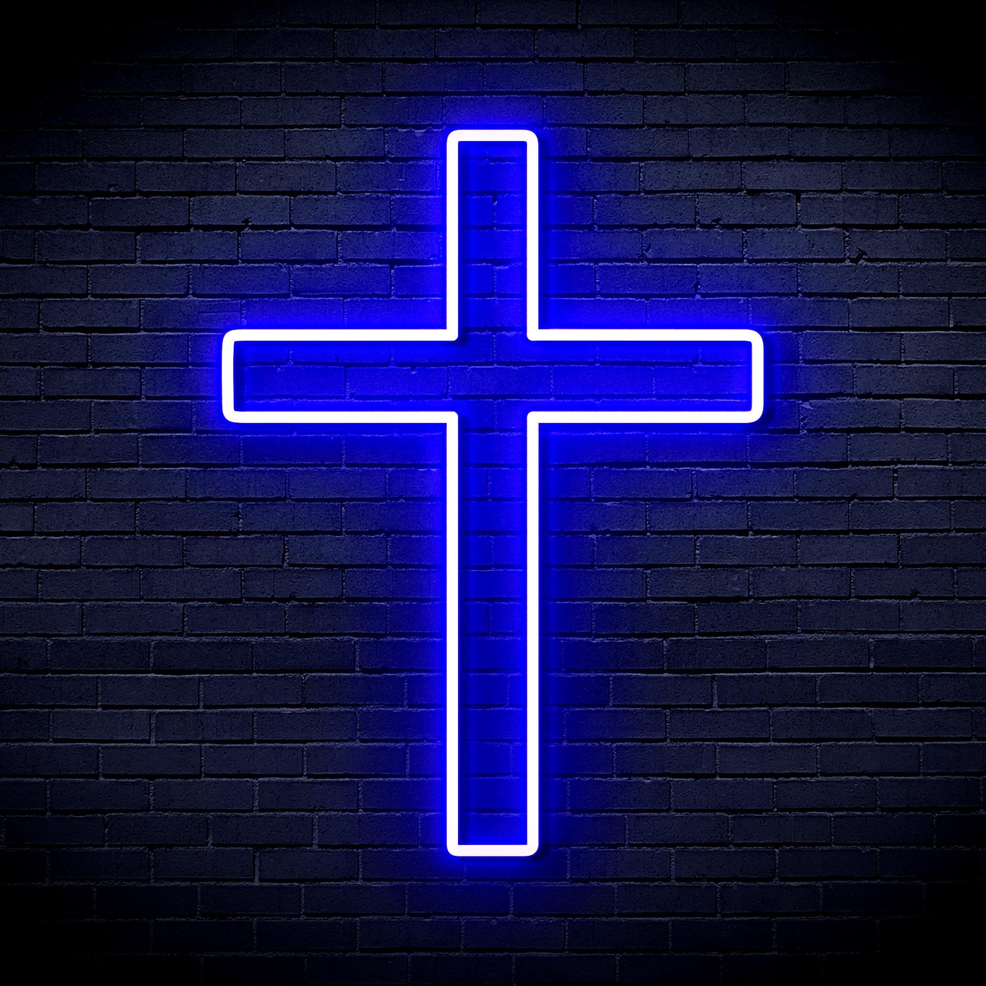 Cross Wallpaper Blue