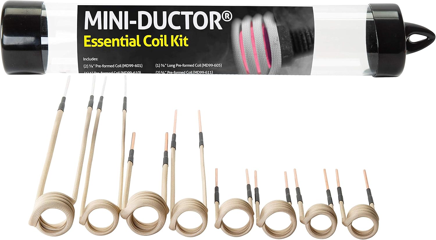 Induction Innovations MD99-660 Mini-Ductor 8-Piece Induction Essential Coil Kit, Flexible and ...