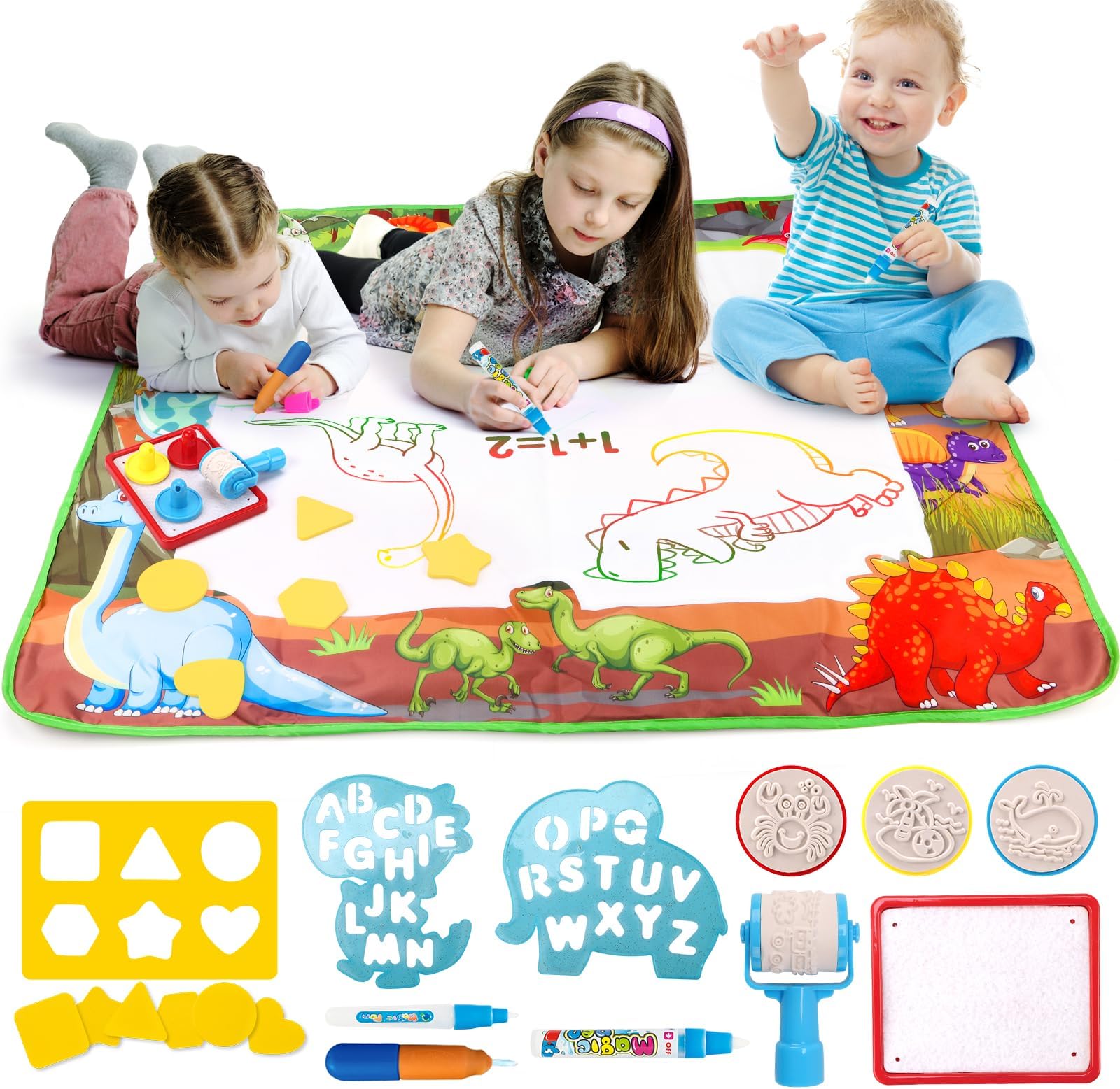 Jasonwell Aqua Water Doodle Mat 40 X 32 Inches Extra Large Magic ...