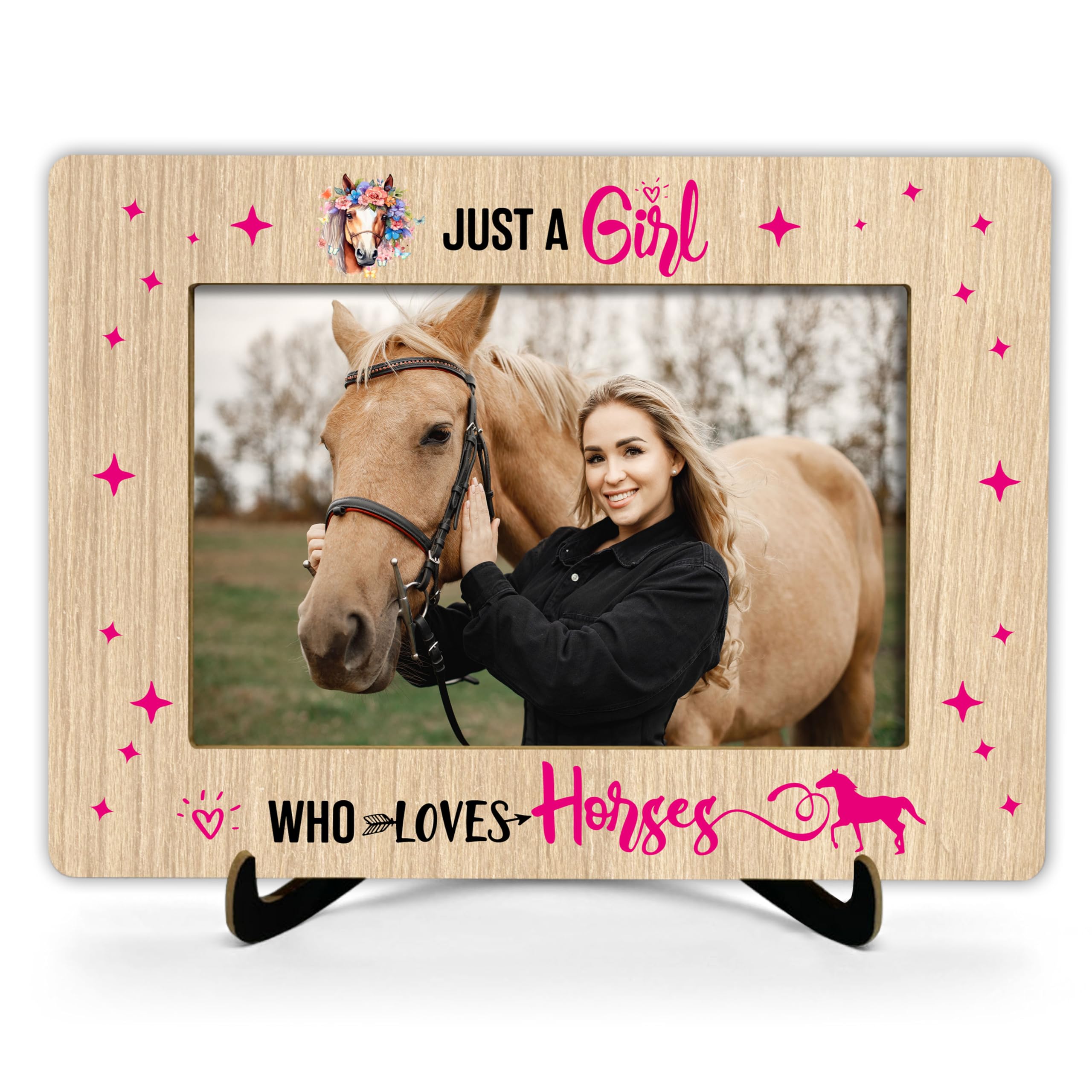 Amazon.com - wenhihsiy Horse Picture Frame, Just A Girl Who Loves Horse ...