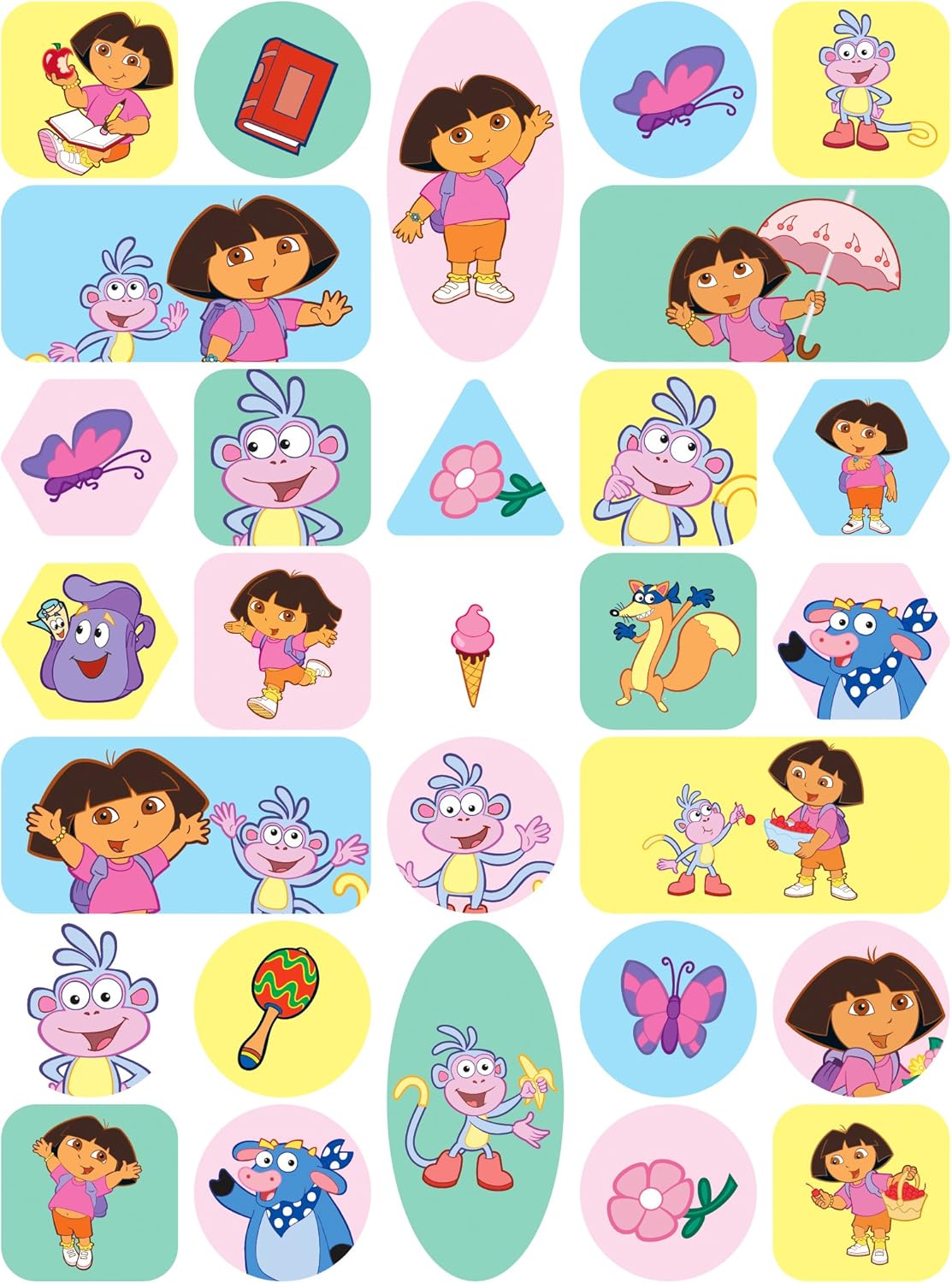 Amazon.com: Dora the Explorer Foldover Stickers Set 1 : Toys & Games