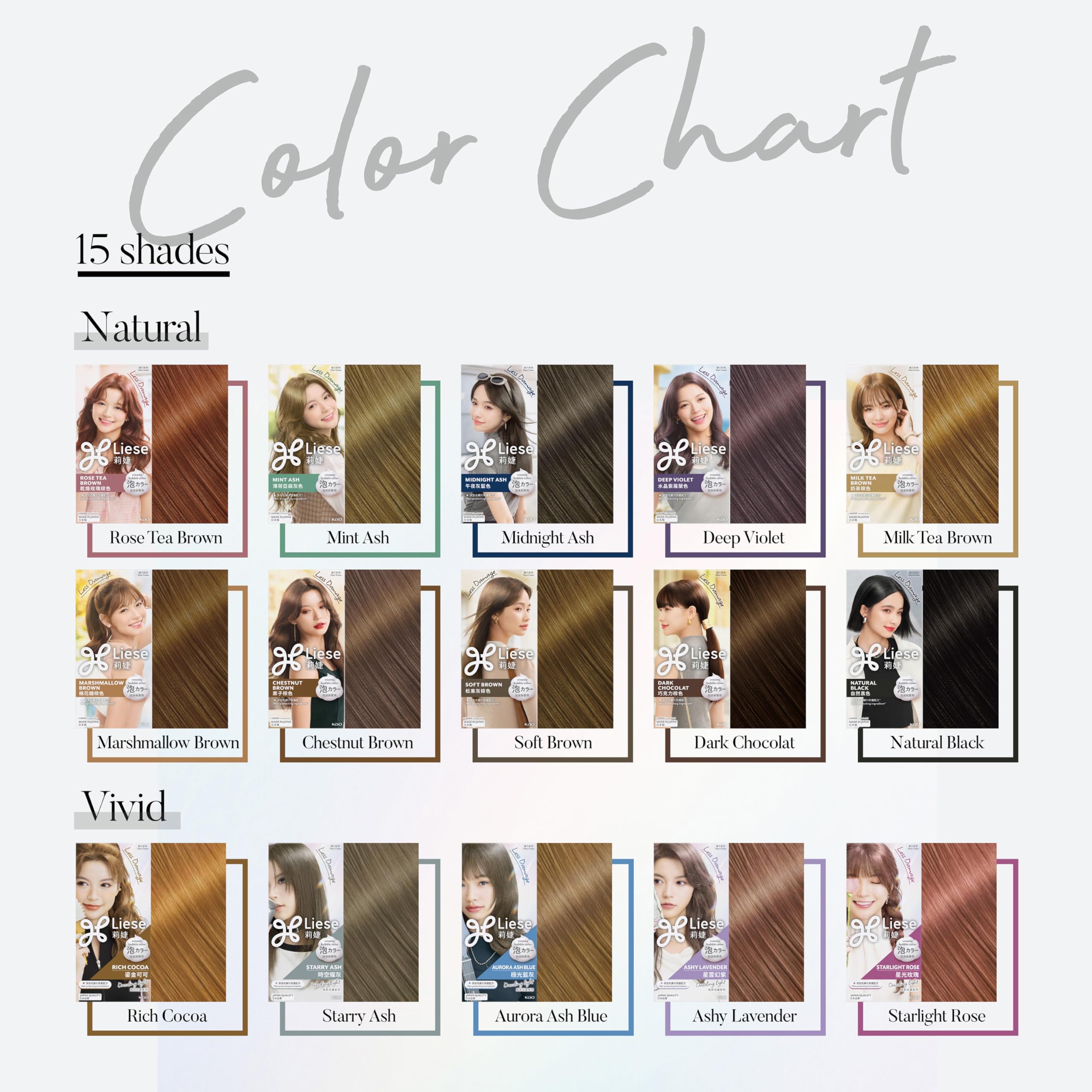 Liese Bubble Color Chart