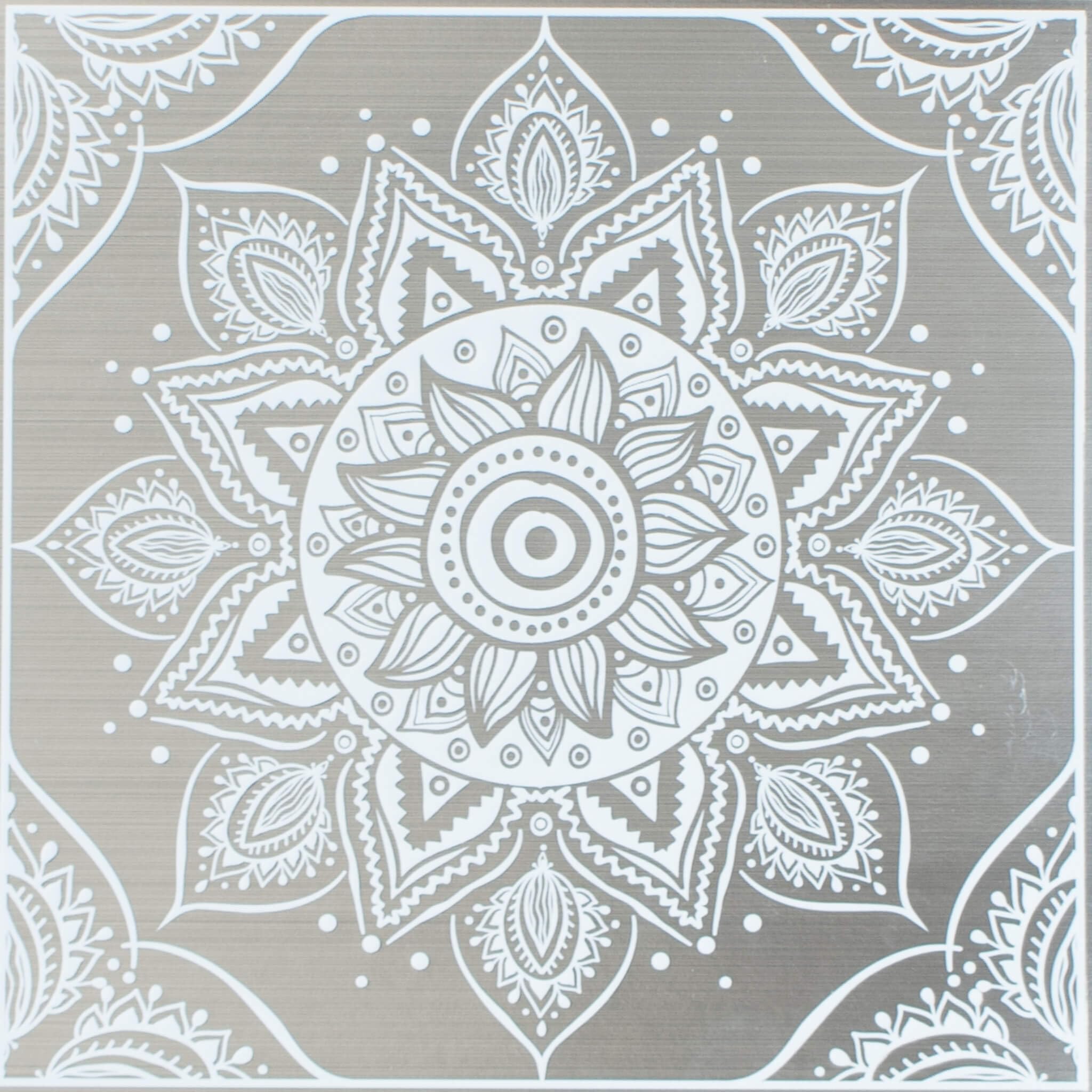 24-Pack of 8 x 8" Wallpaper Tiles for Kitchen Backsplash in White ...