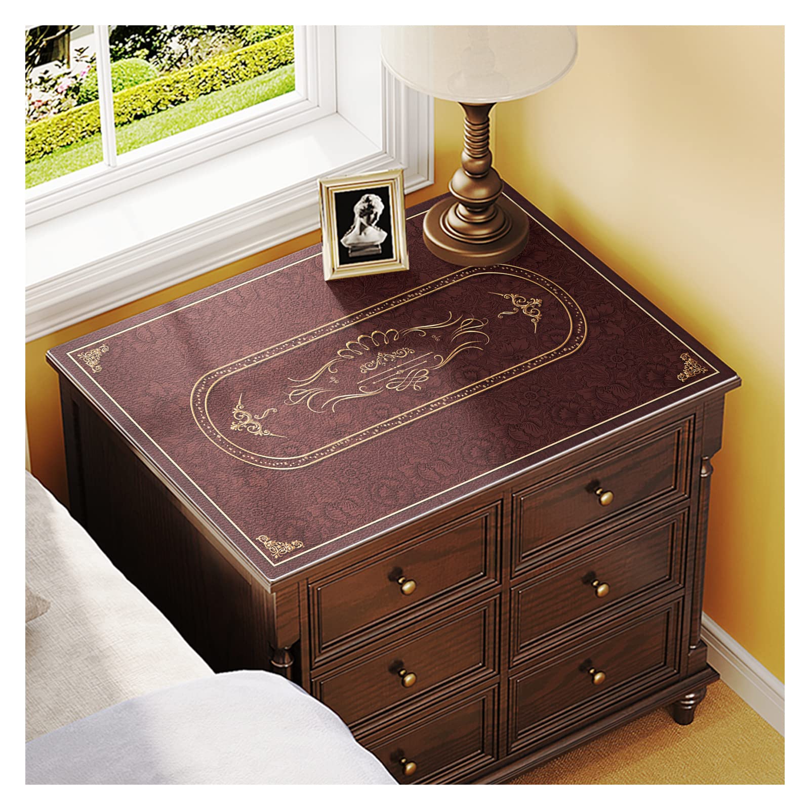 Amazon.com: XIXI DECORE Nightstand Cover, end Table Cover, Bedside ...