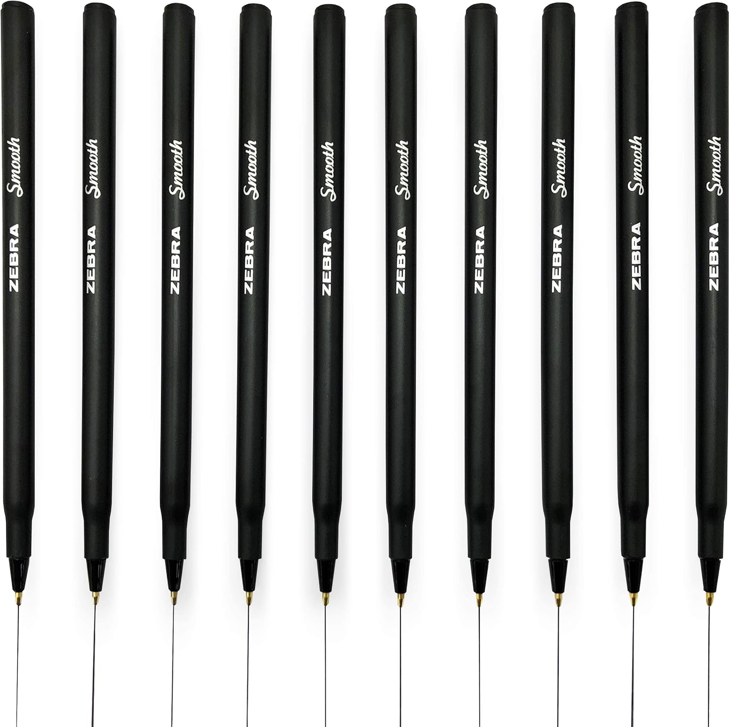 Zebra Smooth Stick Ballpoint Pens - 0.7mm Nib - Black - Pack of 10 ...