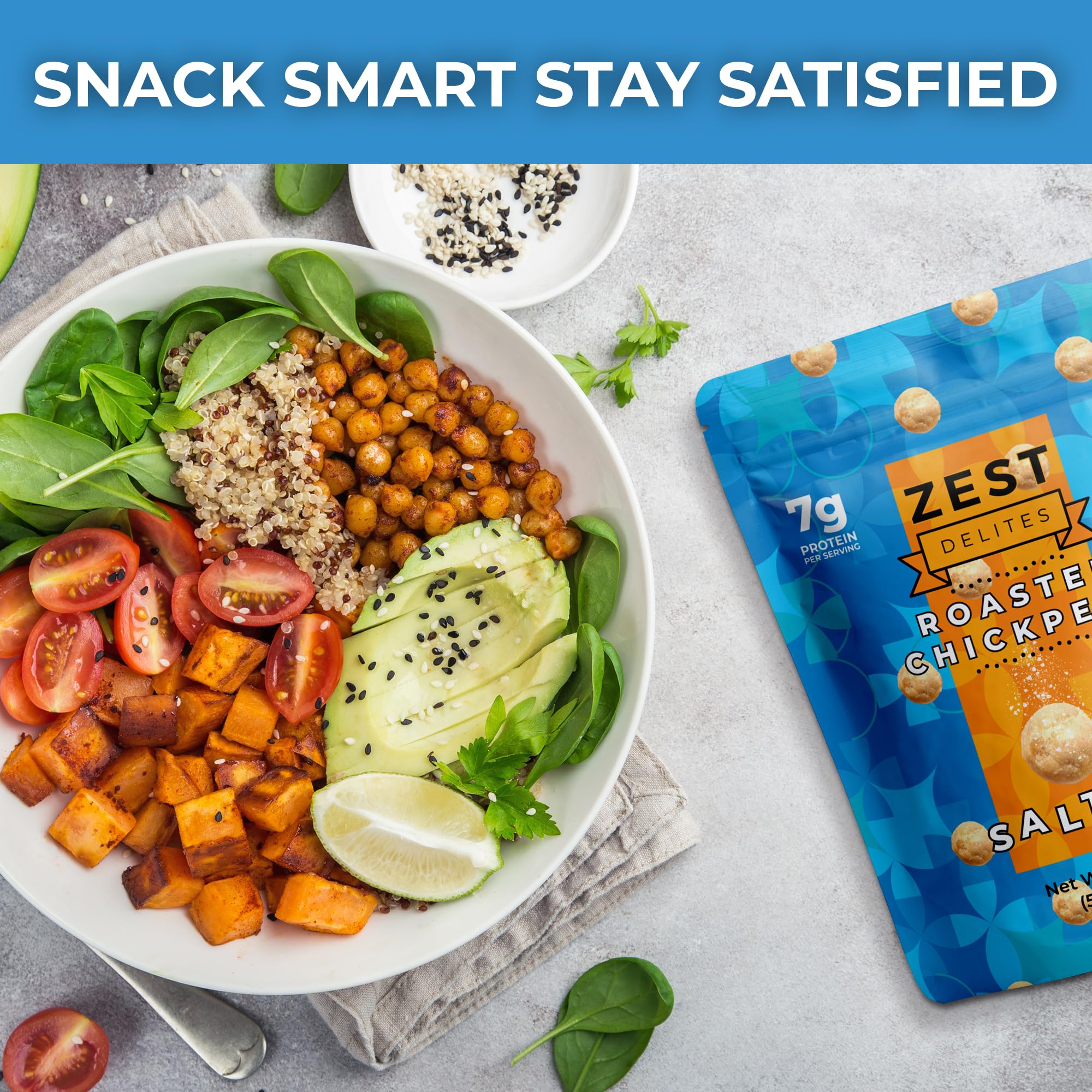 Snapklik.com : ZEST Delites Roasted Chickpeas, Chickpea Snacks
