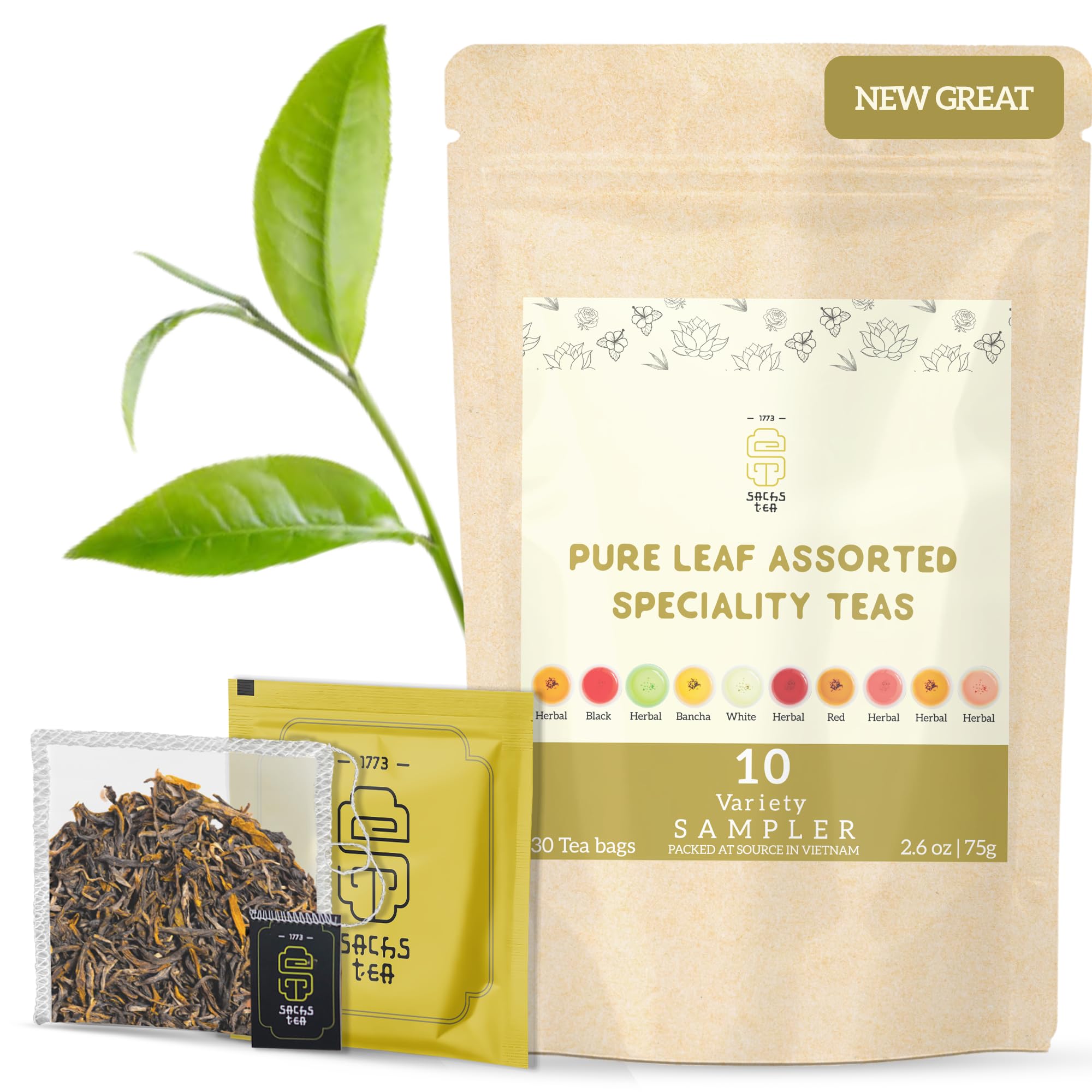 Amazon.com : SACHS TEA 1773 Single Estate Speciality Tea Assortment ...