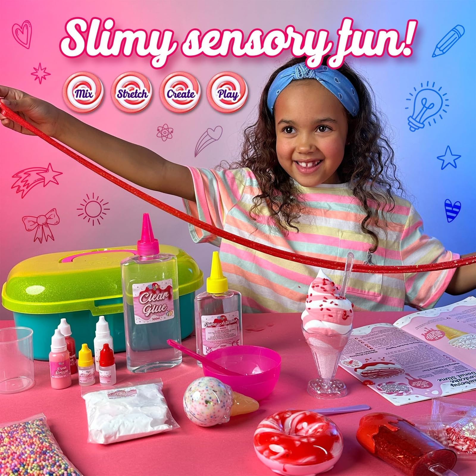 Snapklik.com : Bryte Froyo Candy Slime Kit, DIY Ice Cream Slime Kit For ...