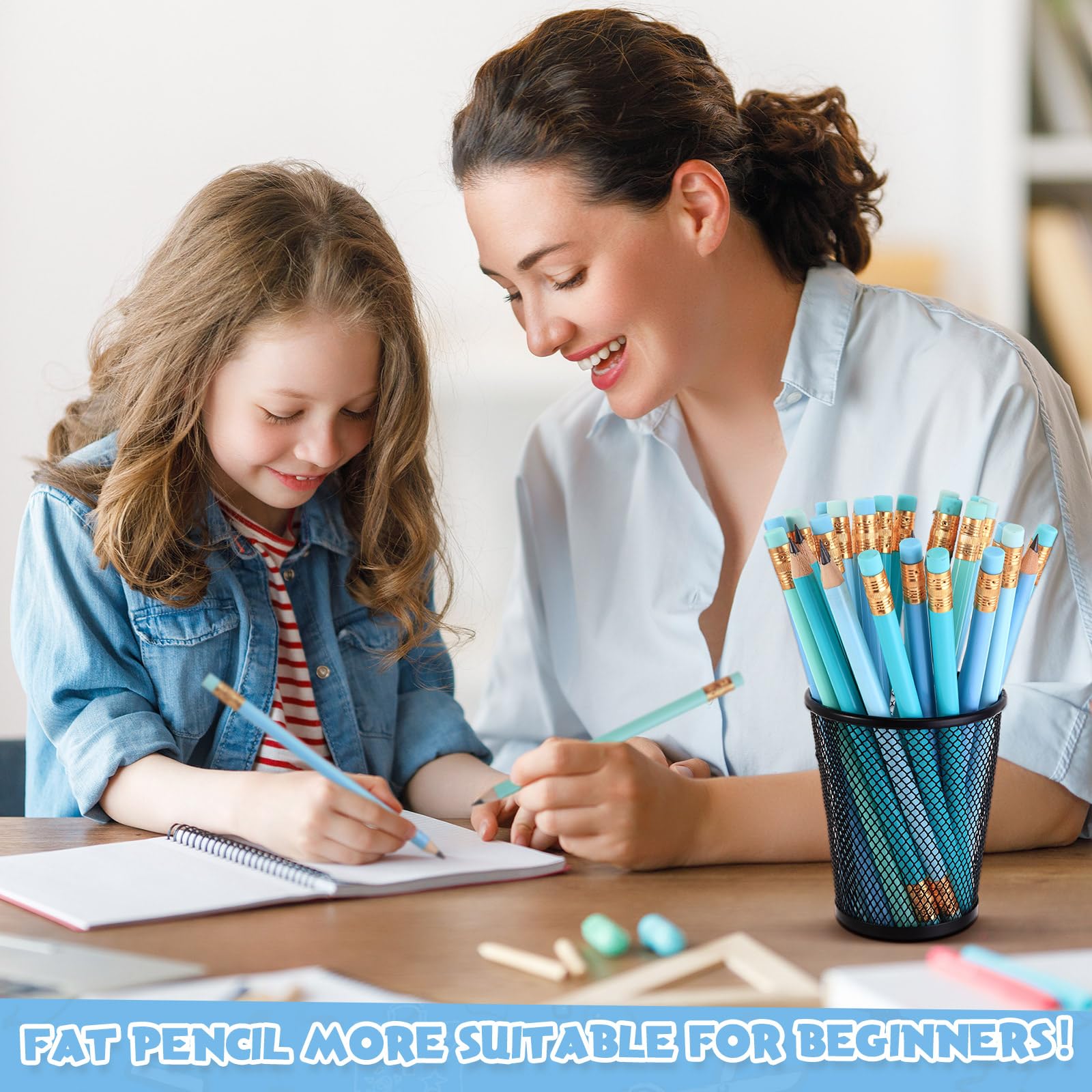 Snapklik.com : Fainne 102 Pcs Thick Fat Pencils Set 96 Jumbo Large ...