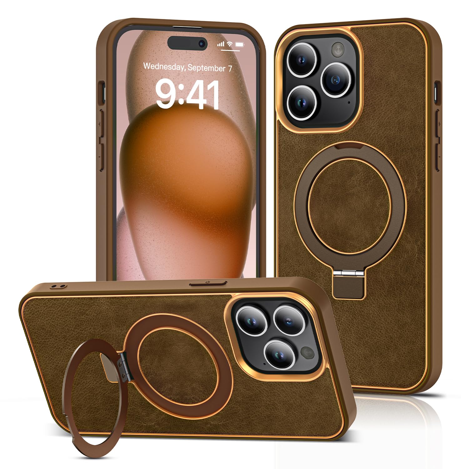 Amazon.com: SureArmor for iPhone 14 Pro Max Case with Magnetic Invisible Ring Stand Compatible ...