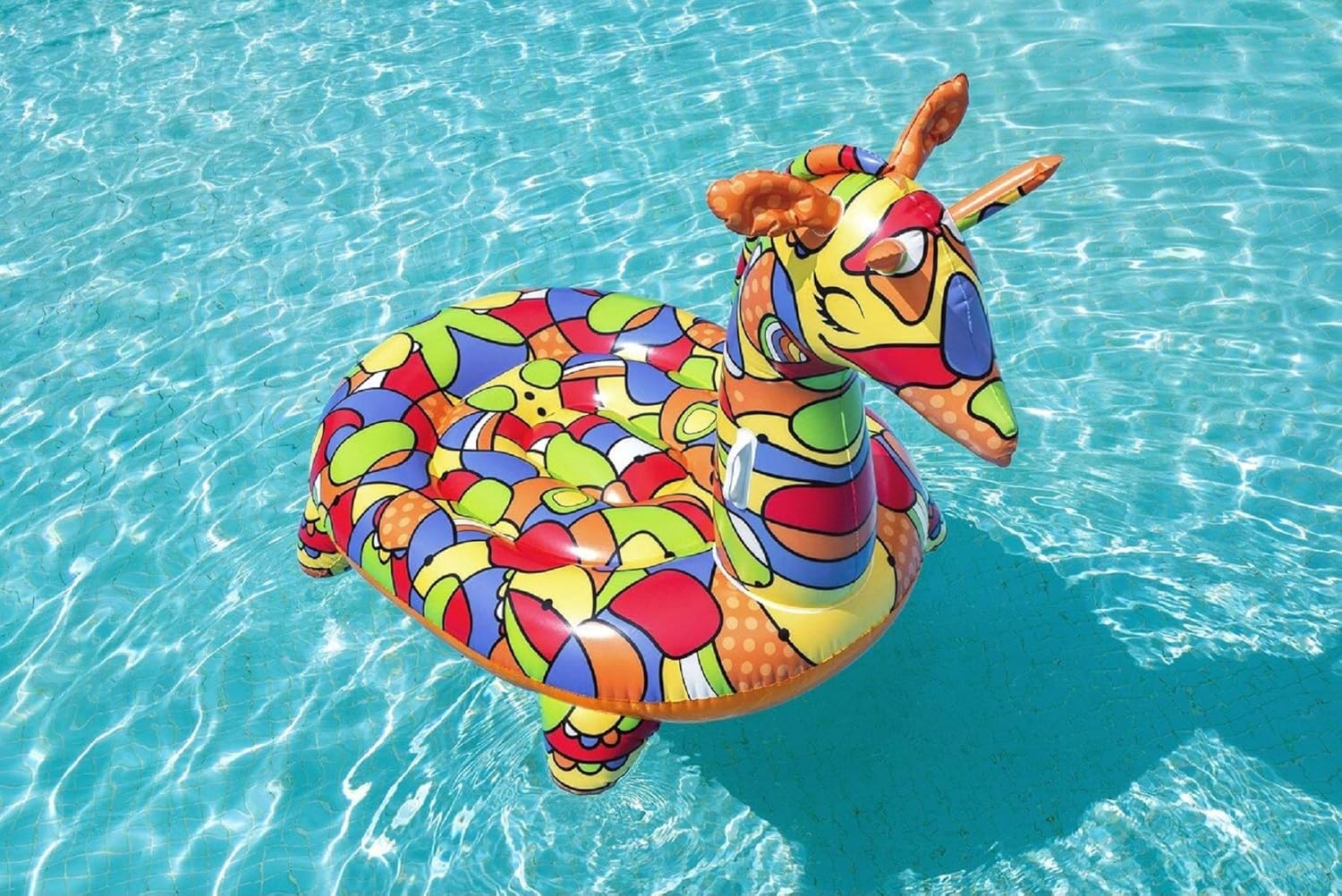 Amazon.com: H2OGO Pop Giraffe Ride-On Swimming Pool Float Lake Raft ...