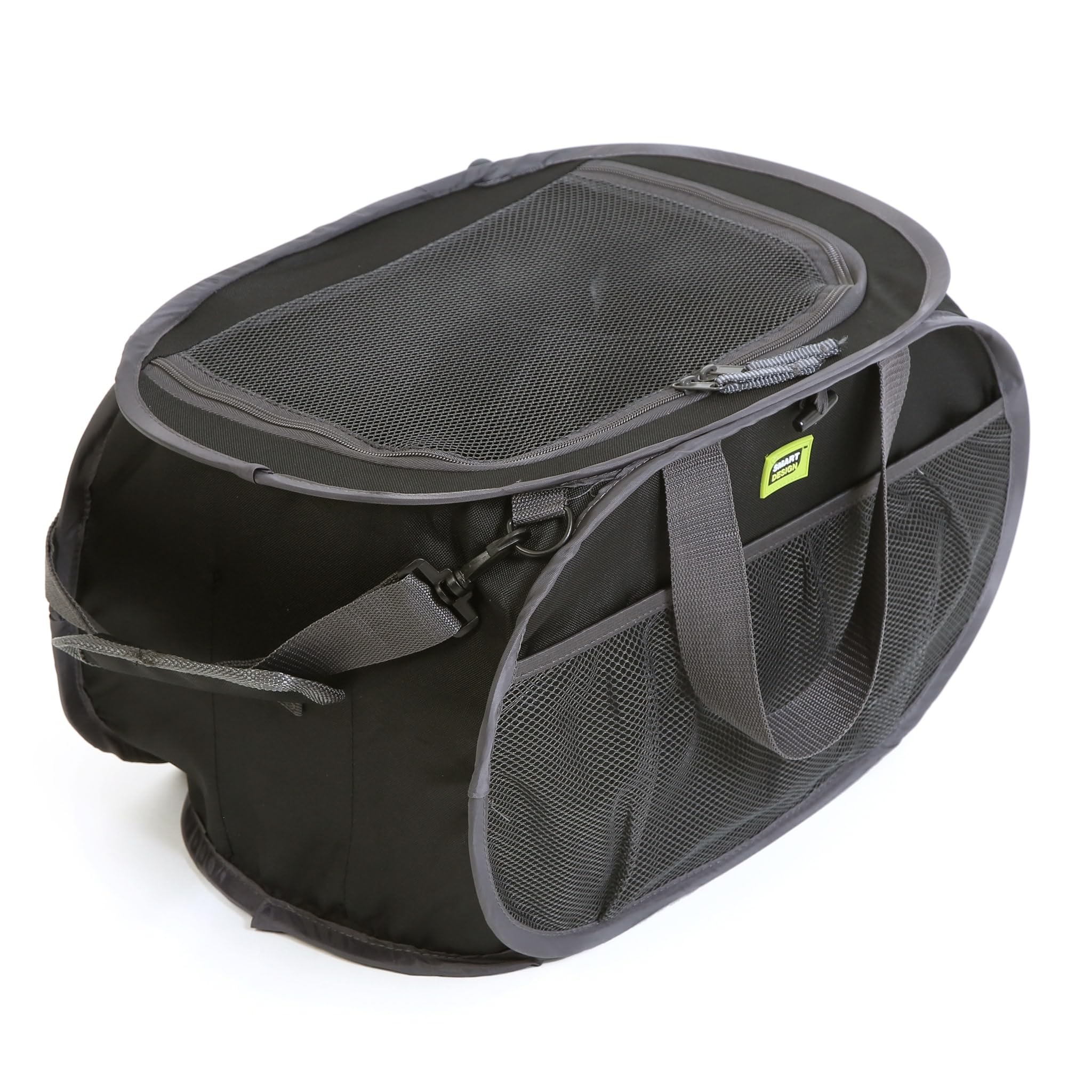 Amazon.com: Smart Design Pop Up Compact Tote Organizer Bag Black ...