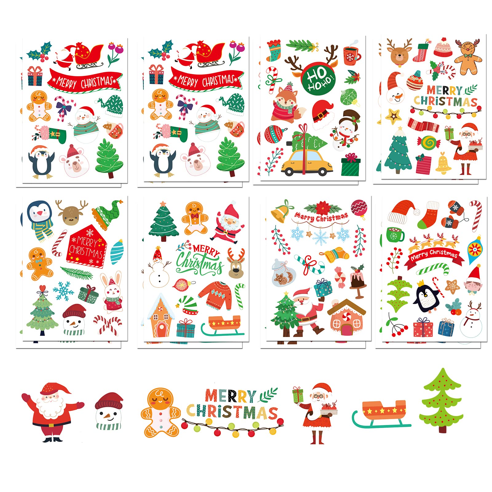 Christmas Stickers for Kids, 226pcs Kids Christmas Xmas Stickers Self ...