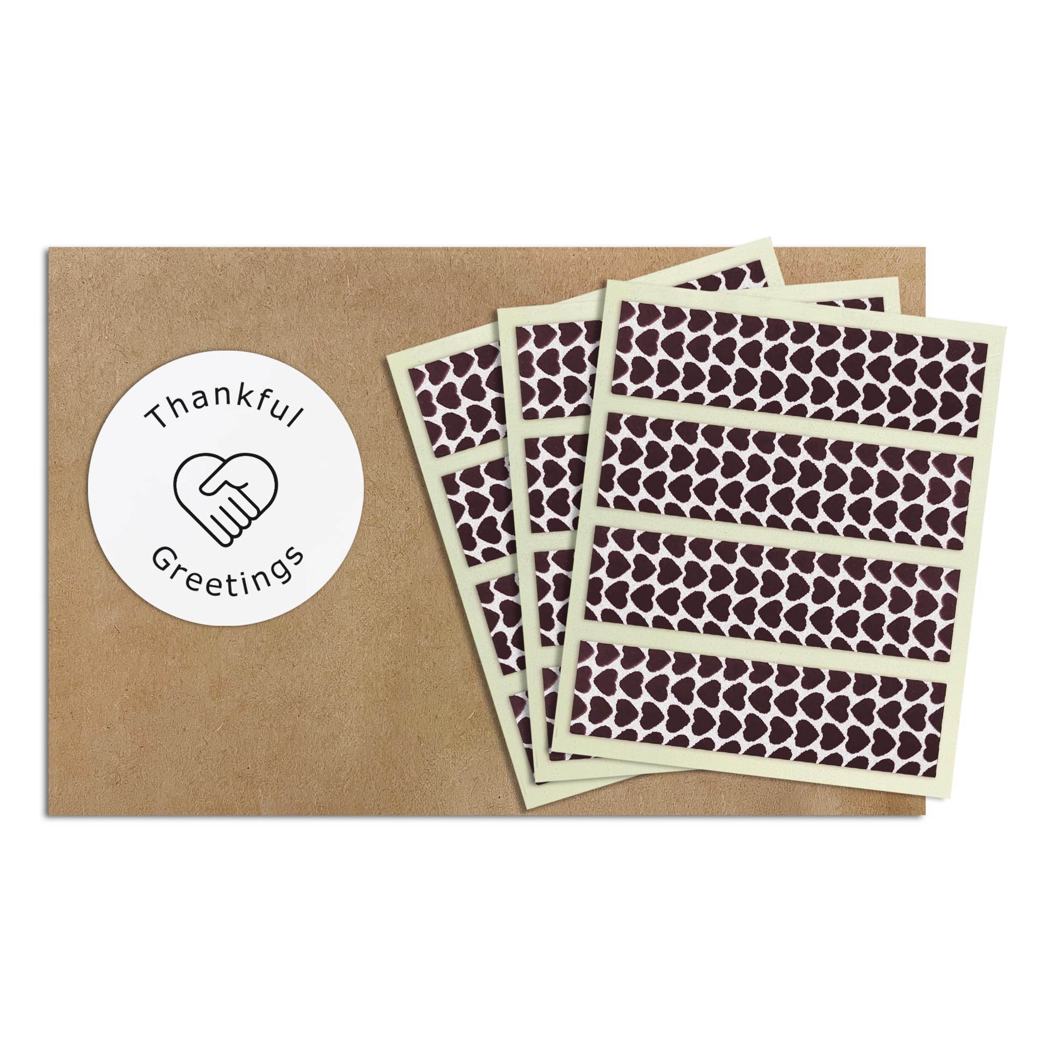 Amazon.com: 2” x .5” Rectangle Unique Heart Pattern Match Striker ...