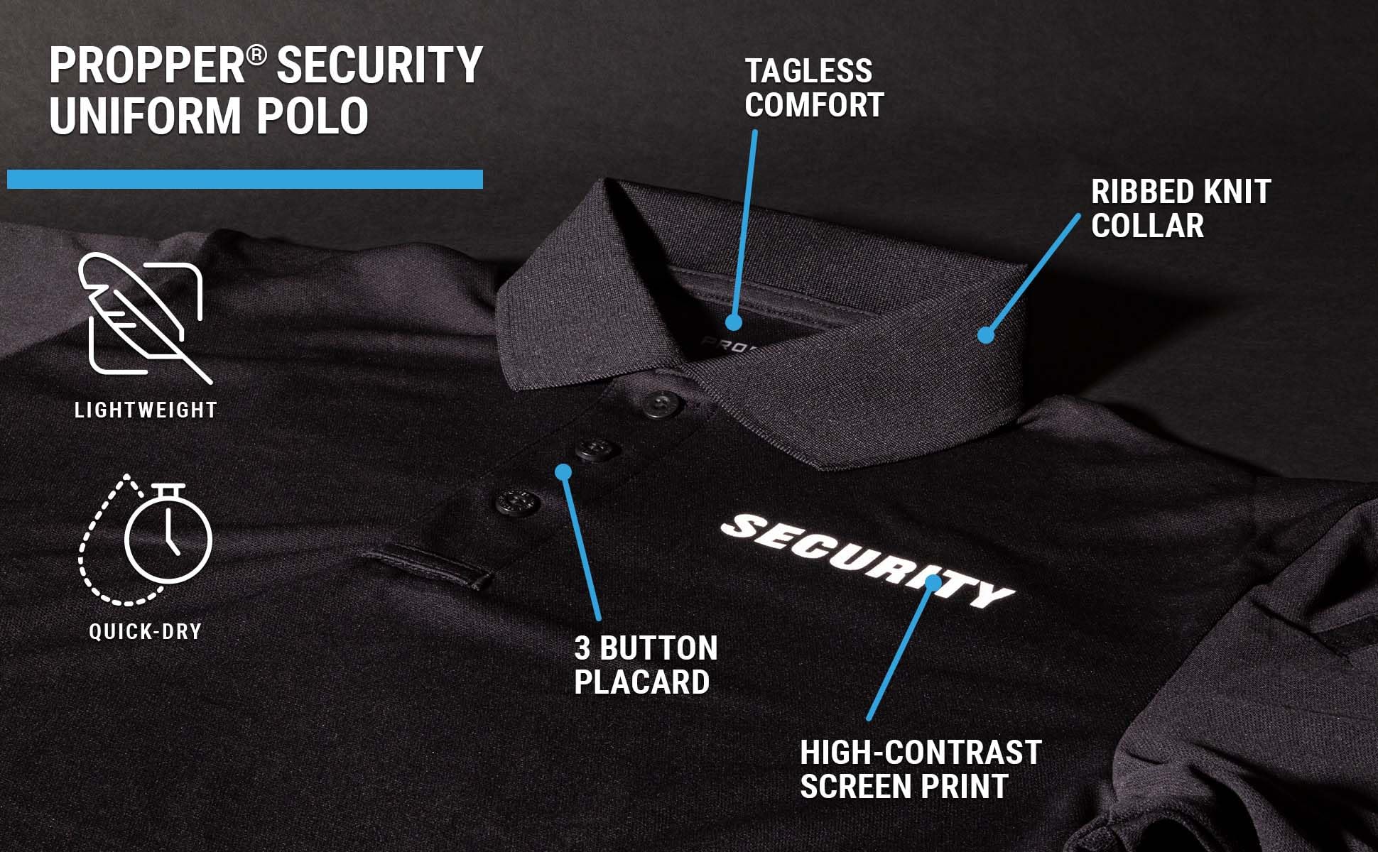 Snapklik.com : Propper Mens Standard Uniform Security Polo