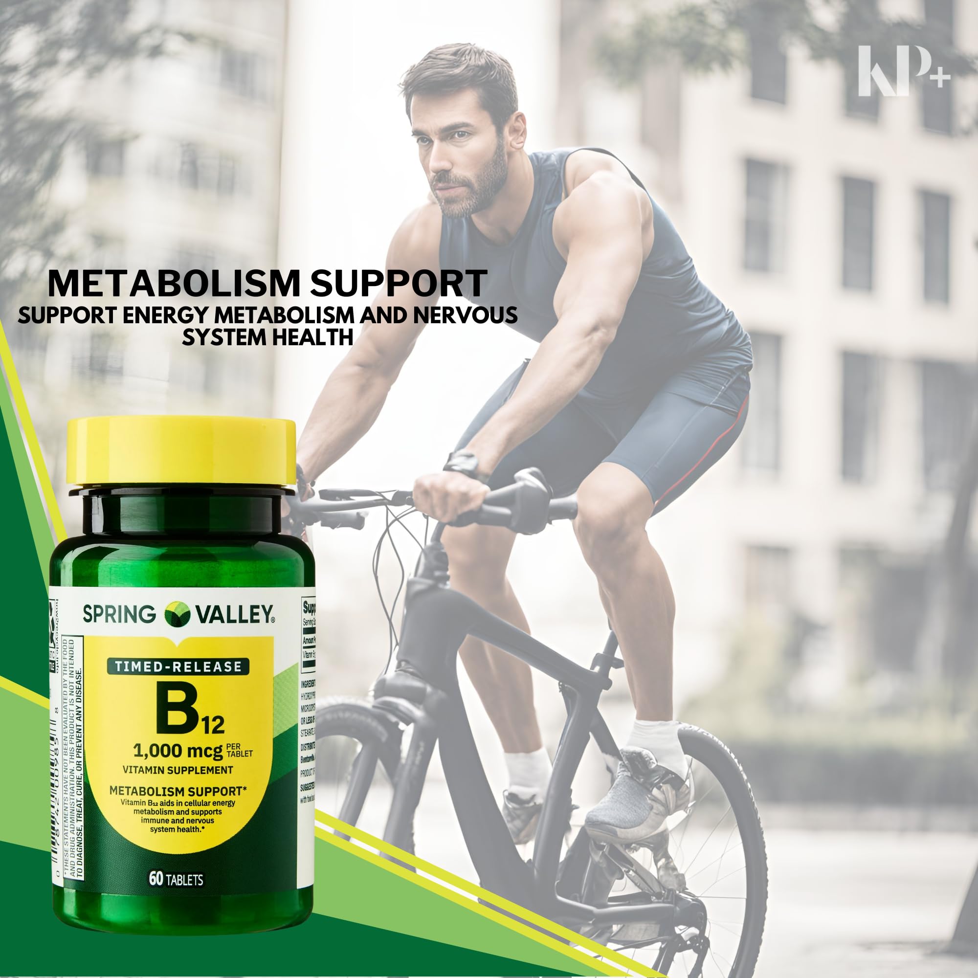 Snapklik.com : KP+ Spring Valley, Vitamin B12, Timed-Release Tablets ...
