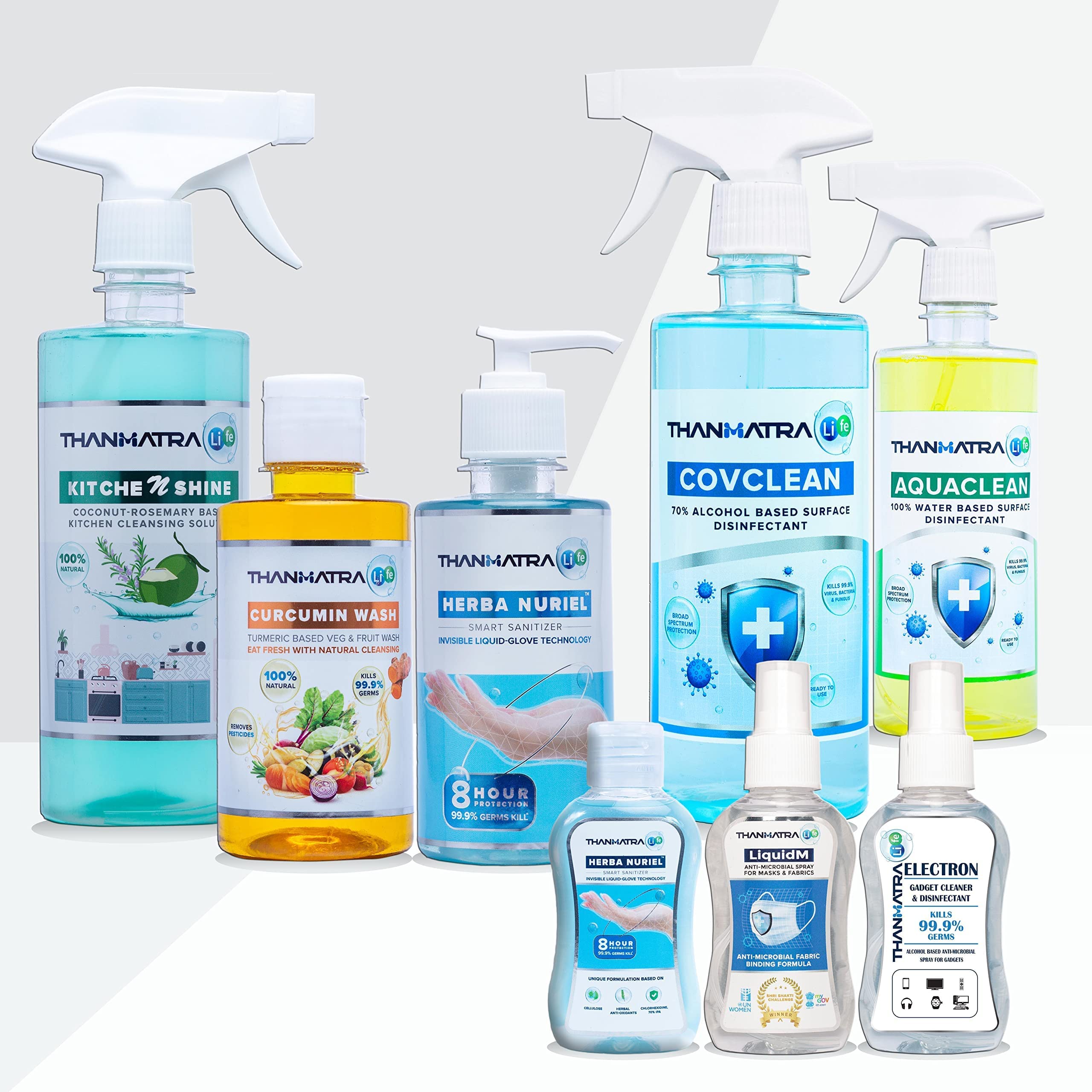 Thanmatra Life Ultimate Hygiene Combo Herba Nuriel Smart Sanitizer 8 ...