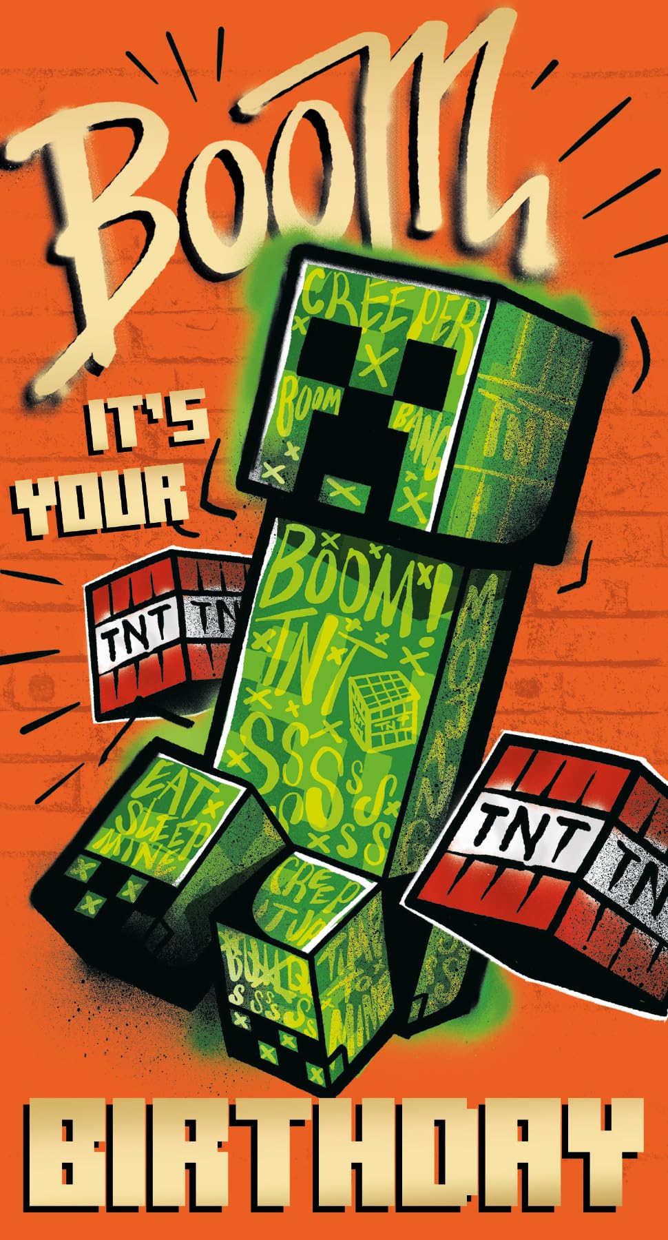 Minecraft General Birthday Card : Amazon.co.uk: Toys & Games