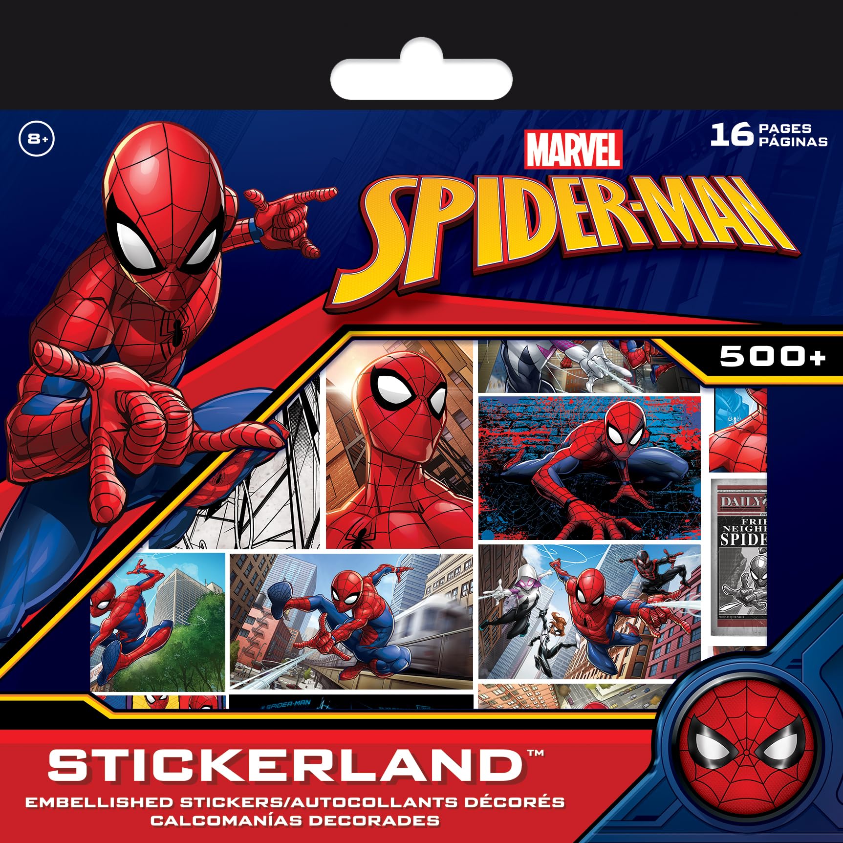 Amazon.com: Spider-Man - STICKERLAND Multi Substrate Sticker PAD ...