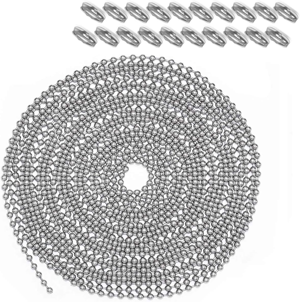 Amazon.com: Pull Chain Extension, 30 Inch, Brushed Nickel Beaded Ball ...