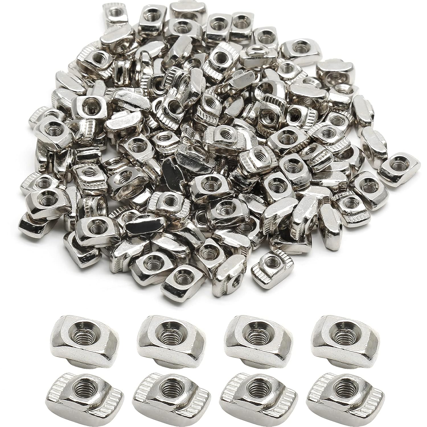 Amazon.com: Rierdge 150 Pcs 2020 Series Sliding T Nuts Metric M3 Thread ...
