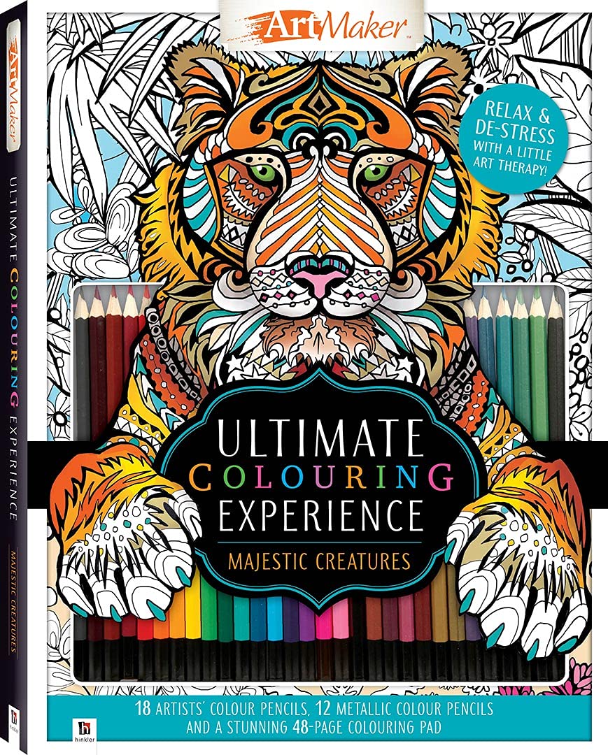 Ultimate Colouring Experience: Majestic Creatures Kit: 1 (Art Maker ...