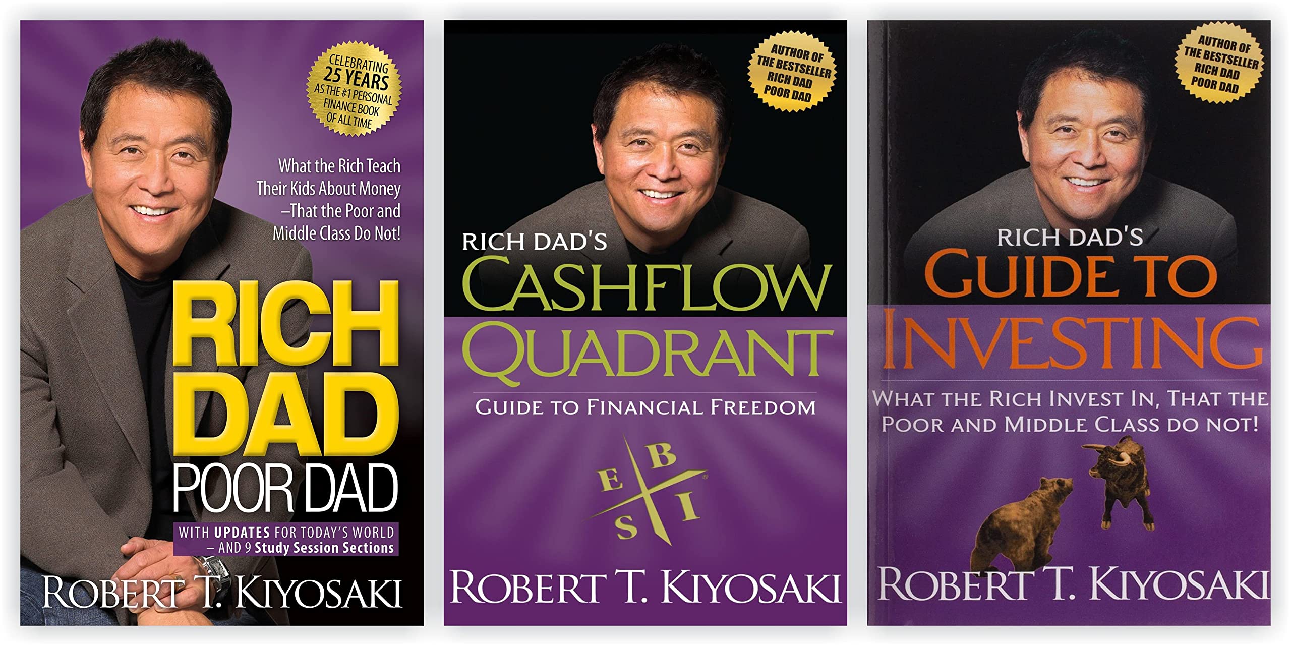 Snapklik.com : Rich Dad Poor Dad 3 Books Collection Set Rich Dad Poor Dad