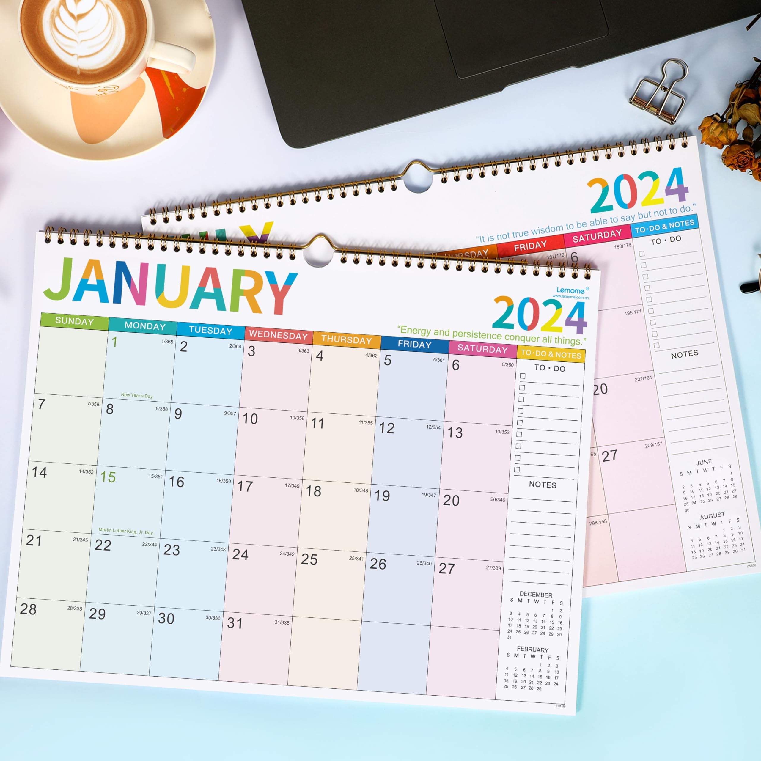 Snapklik.com : Wall Calendar 2024 - Monthly Calendar January 2024 ...