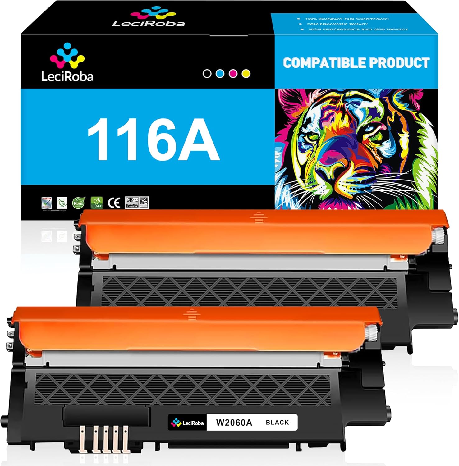 Amazon.com: LeciRoba 116A W2060A Black Compatible Toner Cartridge ...