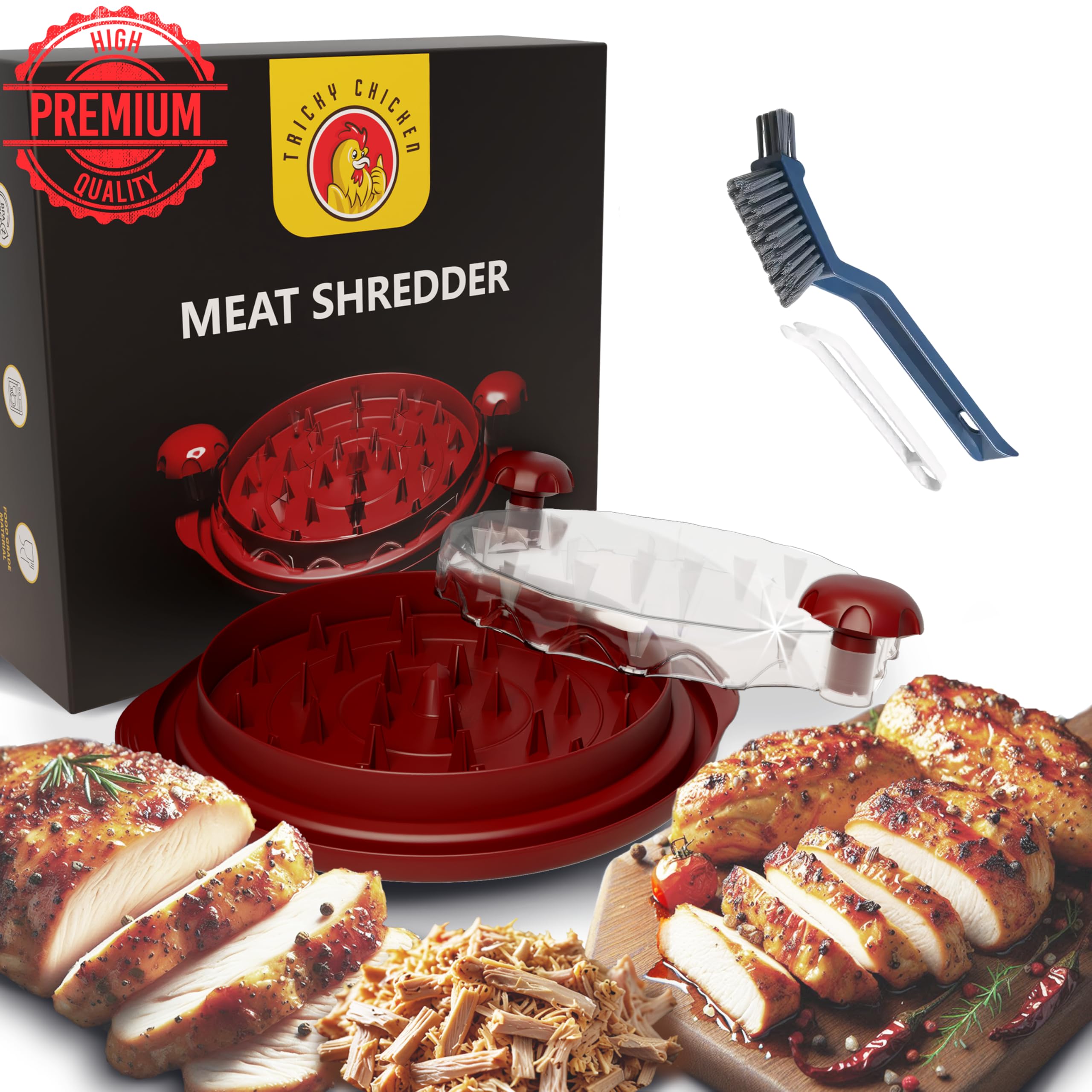 Amazon.com: Easy Chicken Shredder Tool with Twist Action - BPA-Free ...