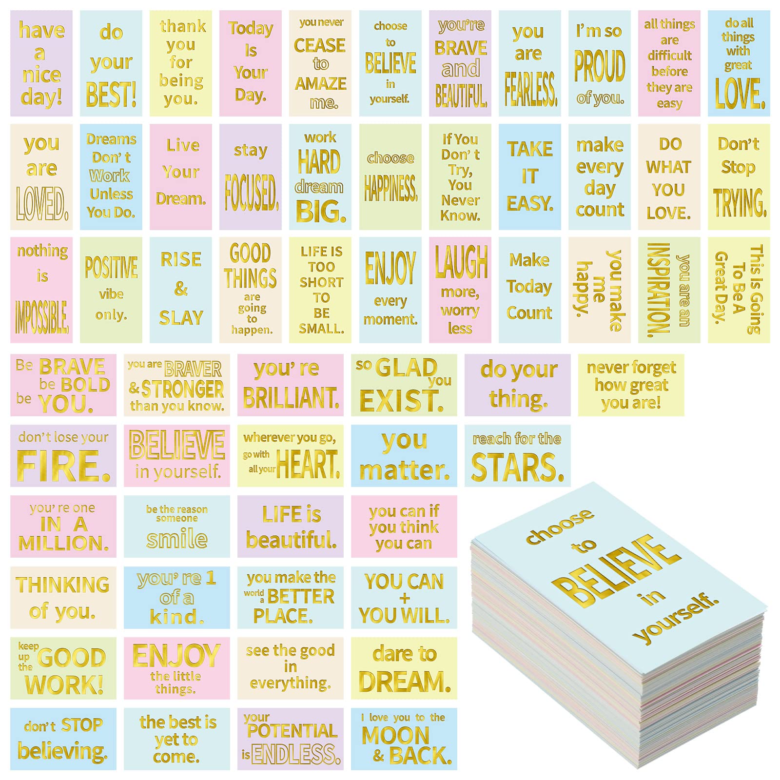 Snapklik.com : Jinei 300 Inspirational Affirmation Cards Positive ...