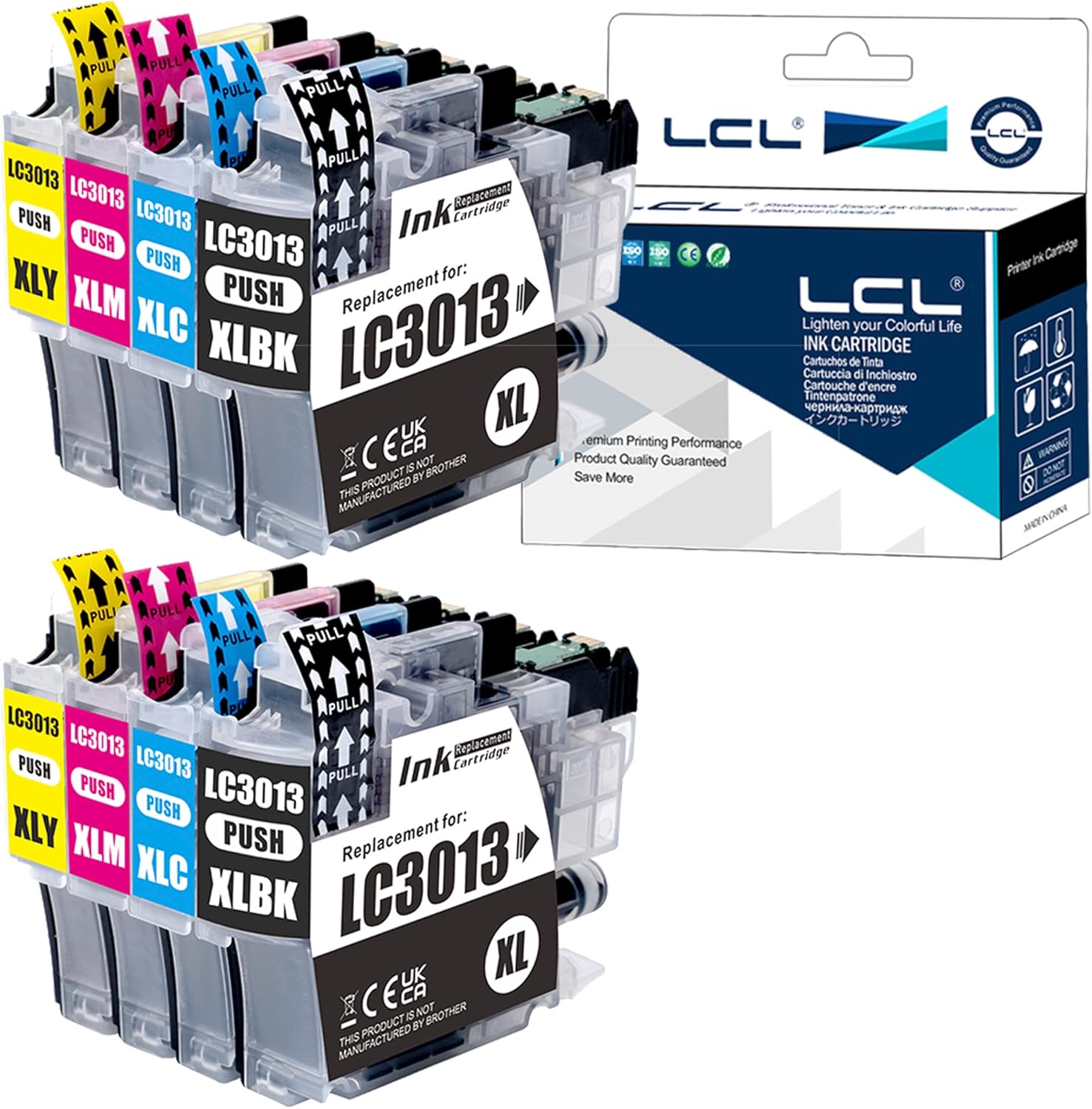 LCL Compatible for Broher LC3011 LC-3011 LC3013 LC-3013 LC3013BK ...
