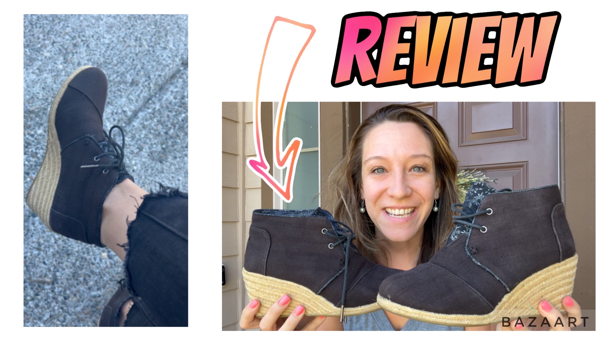 Watch I love these Toms wedge shoes on Amazon Live