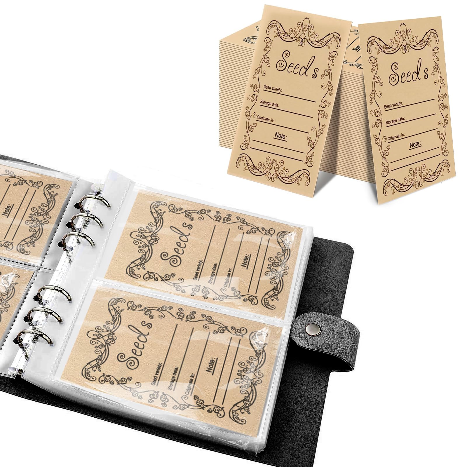 100Pcs Seed Packets Envelopes, Resealable Self-Sealing Seed Storage ...