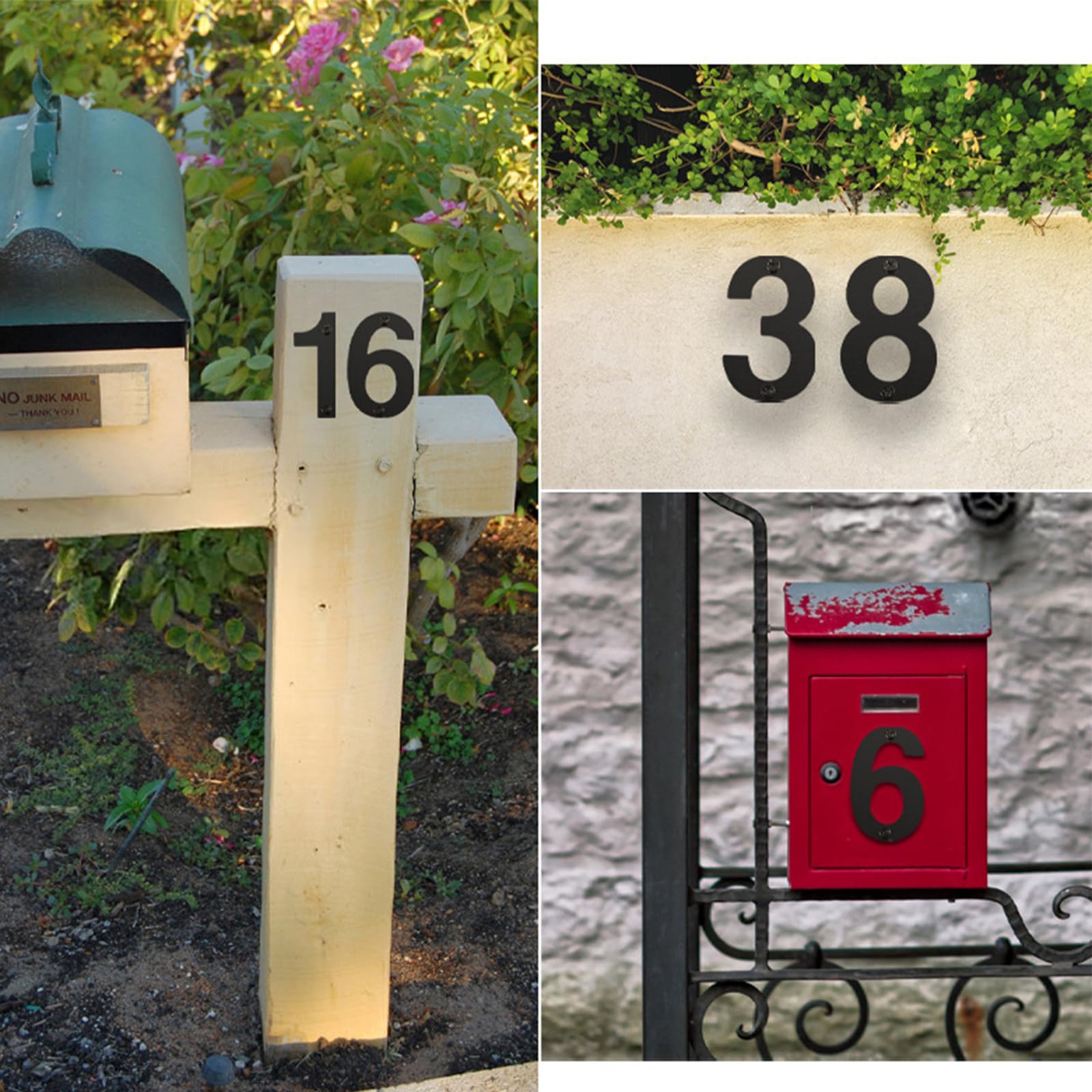 Wrought Iron House Number Signs