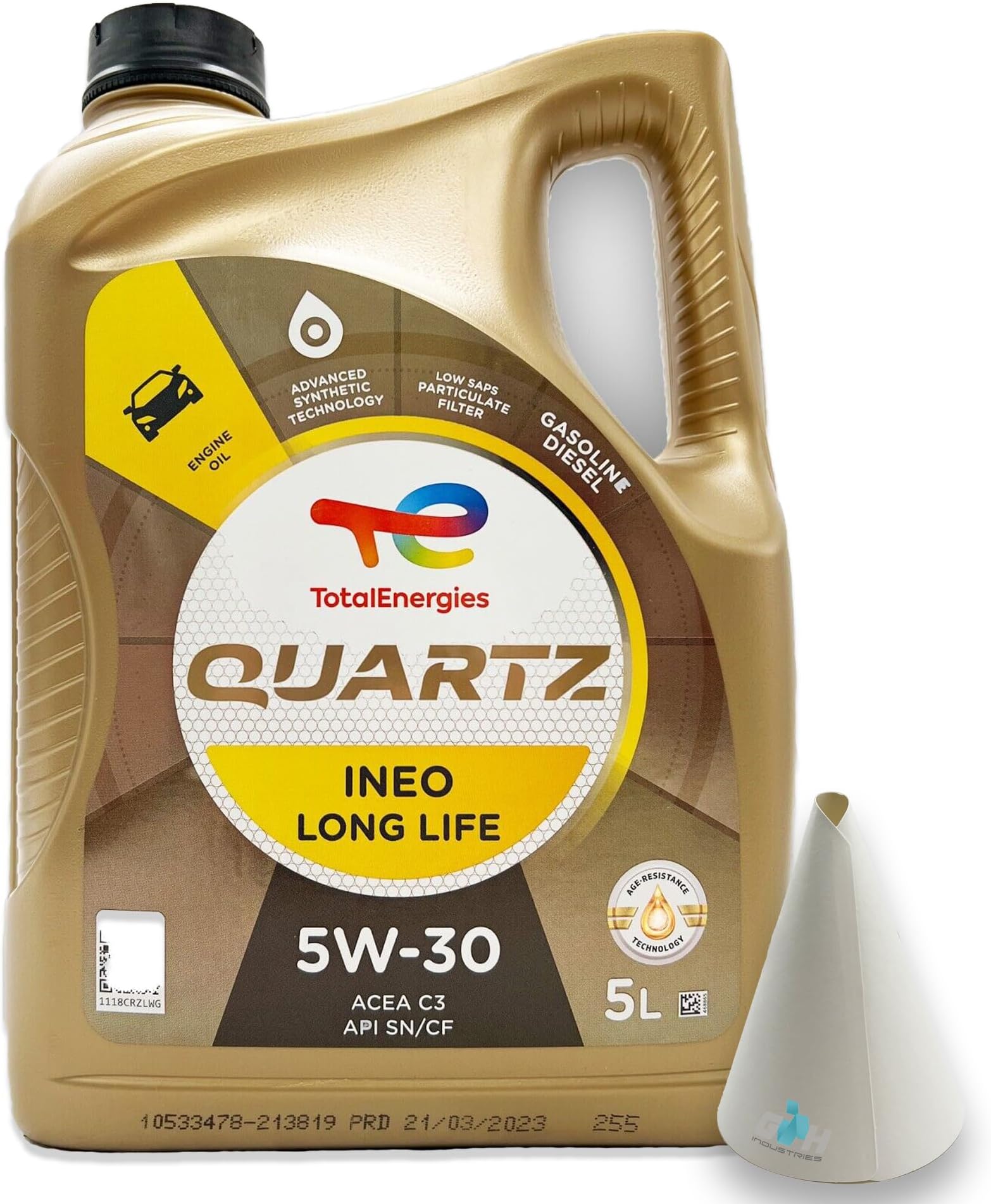 Total 181712 Motorenöl 5W-30, 5 Liter : Amazon.de: Auto & Motorrad