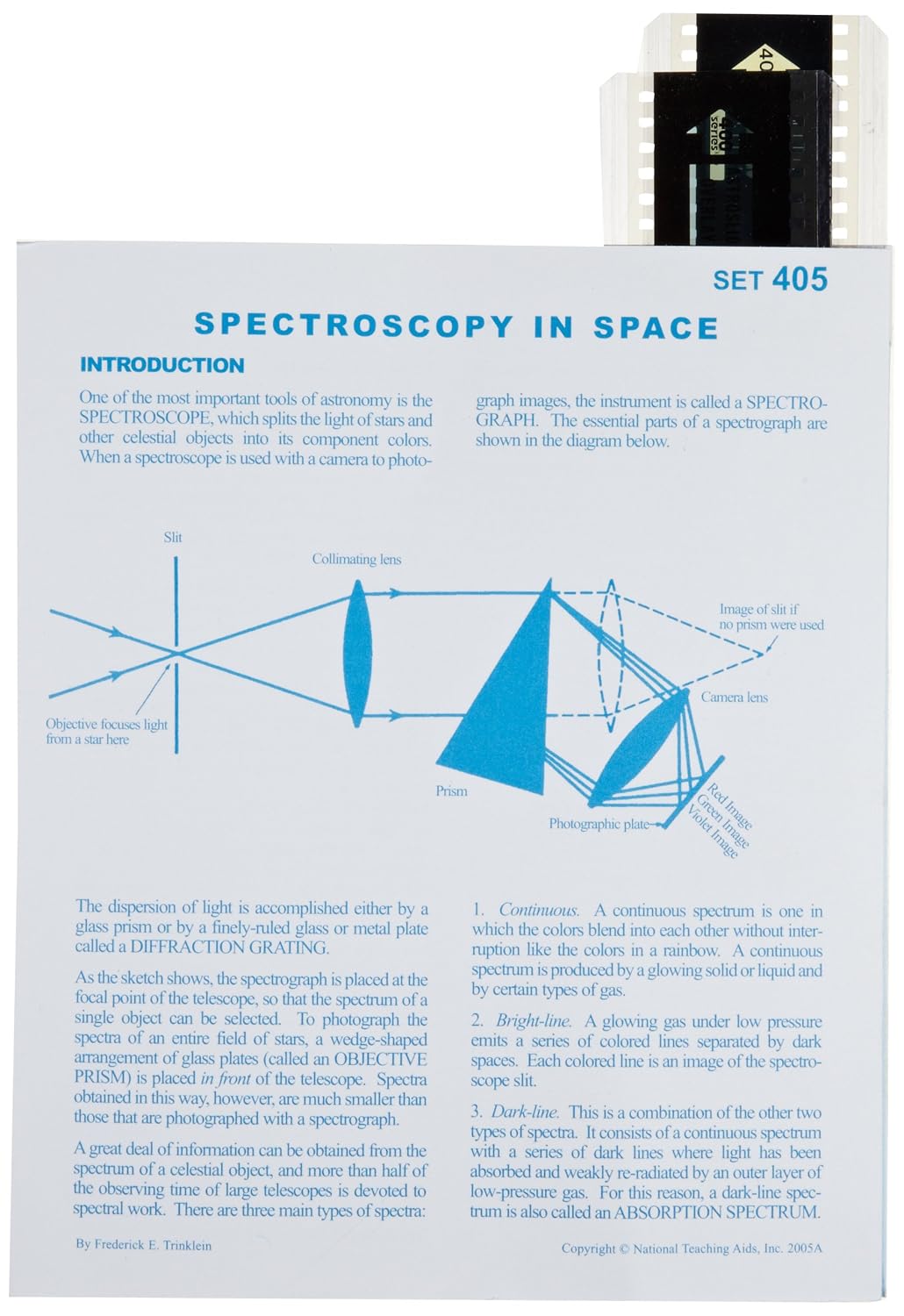 Amazon.com: American Educational Spectroscopy In Space Astroslide Chart ...