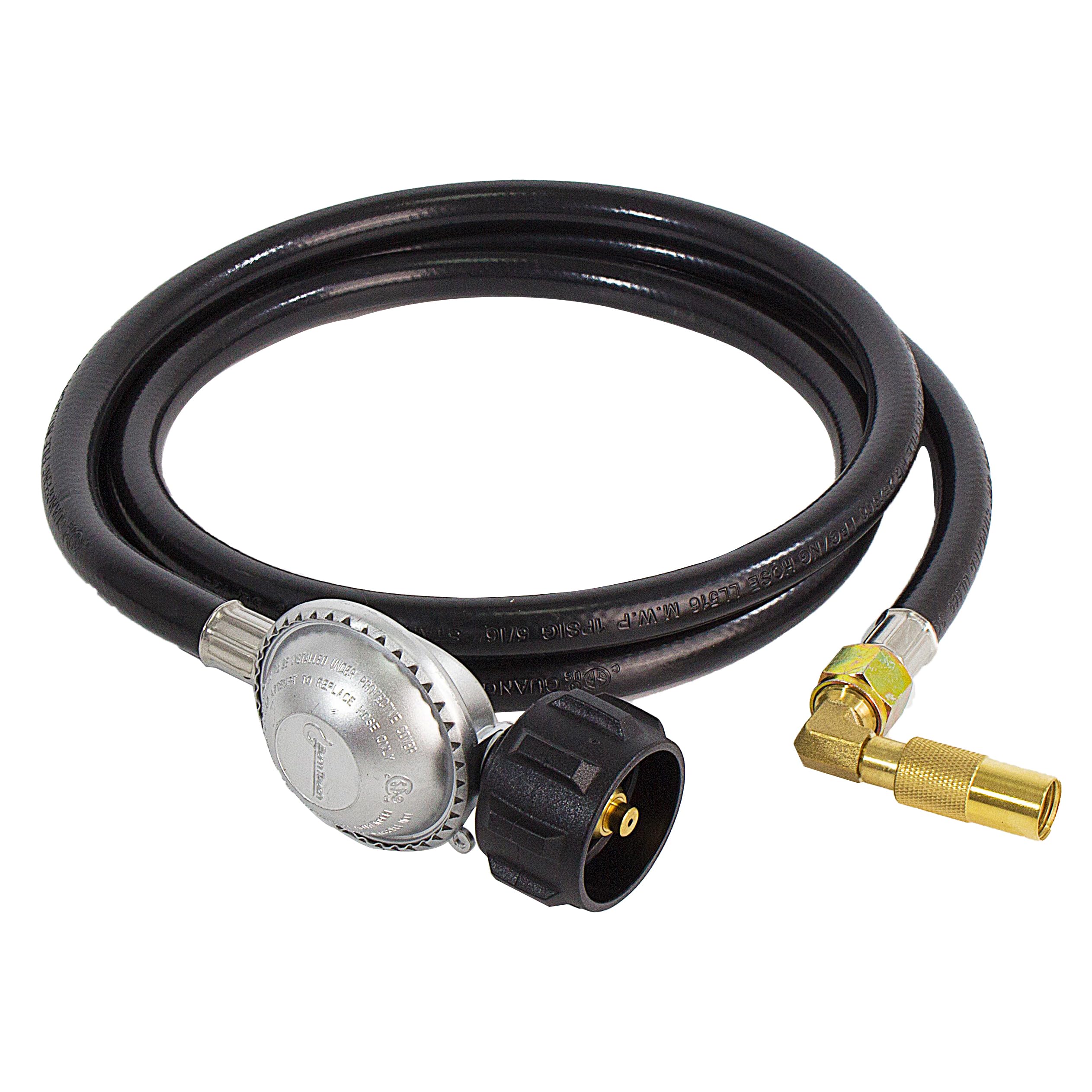 Amazon.com: DQSDC 6FT Propane Adapter Hose with Regulator and Elbow ...