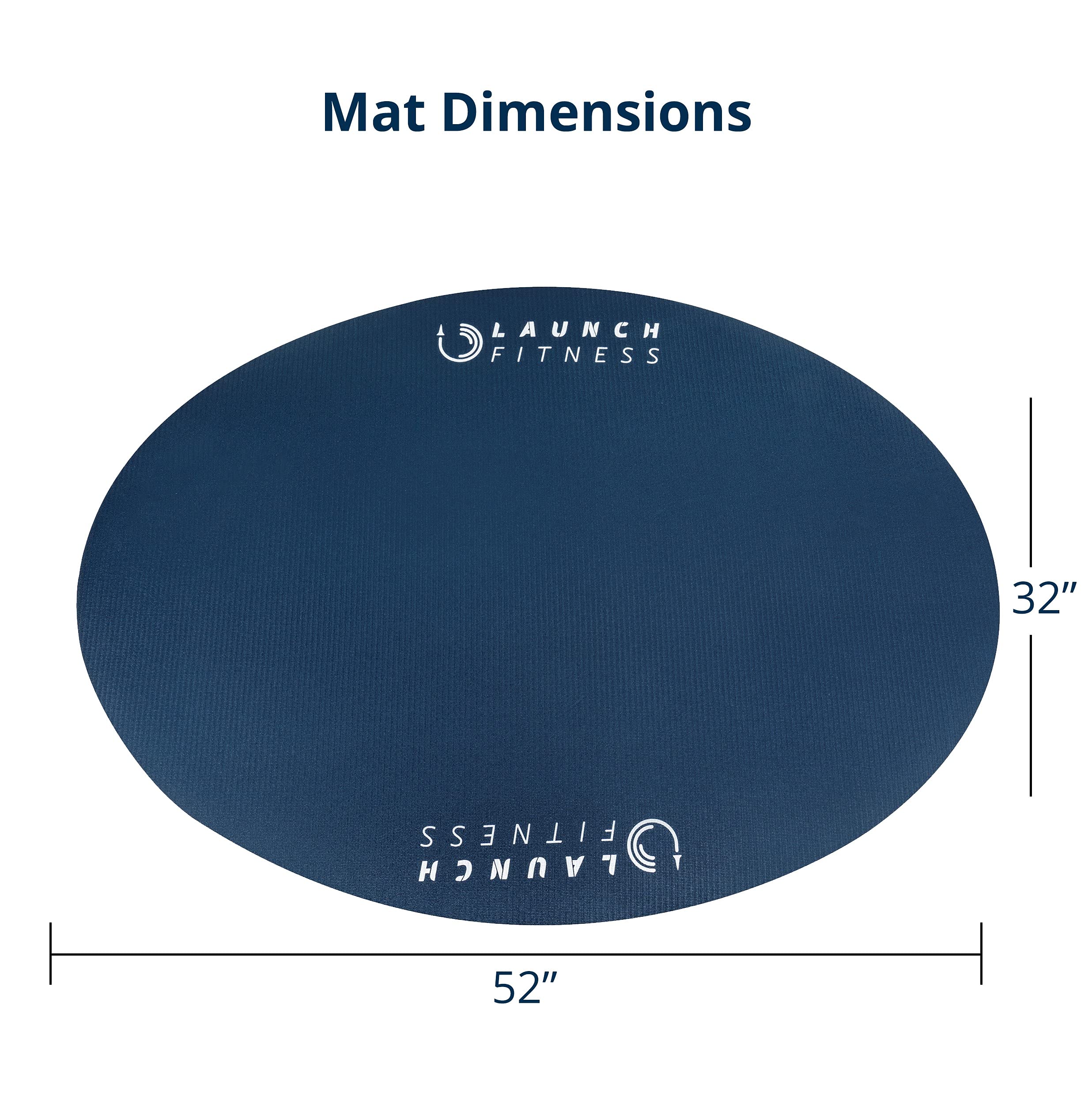 Launch Fitness 52"x32" Jump Rope Mat Indoor Outdoor Padded Mat | Shock ...