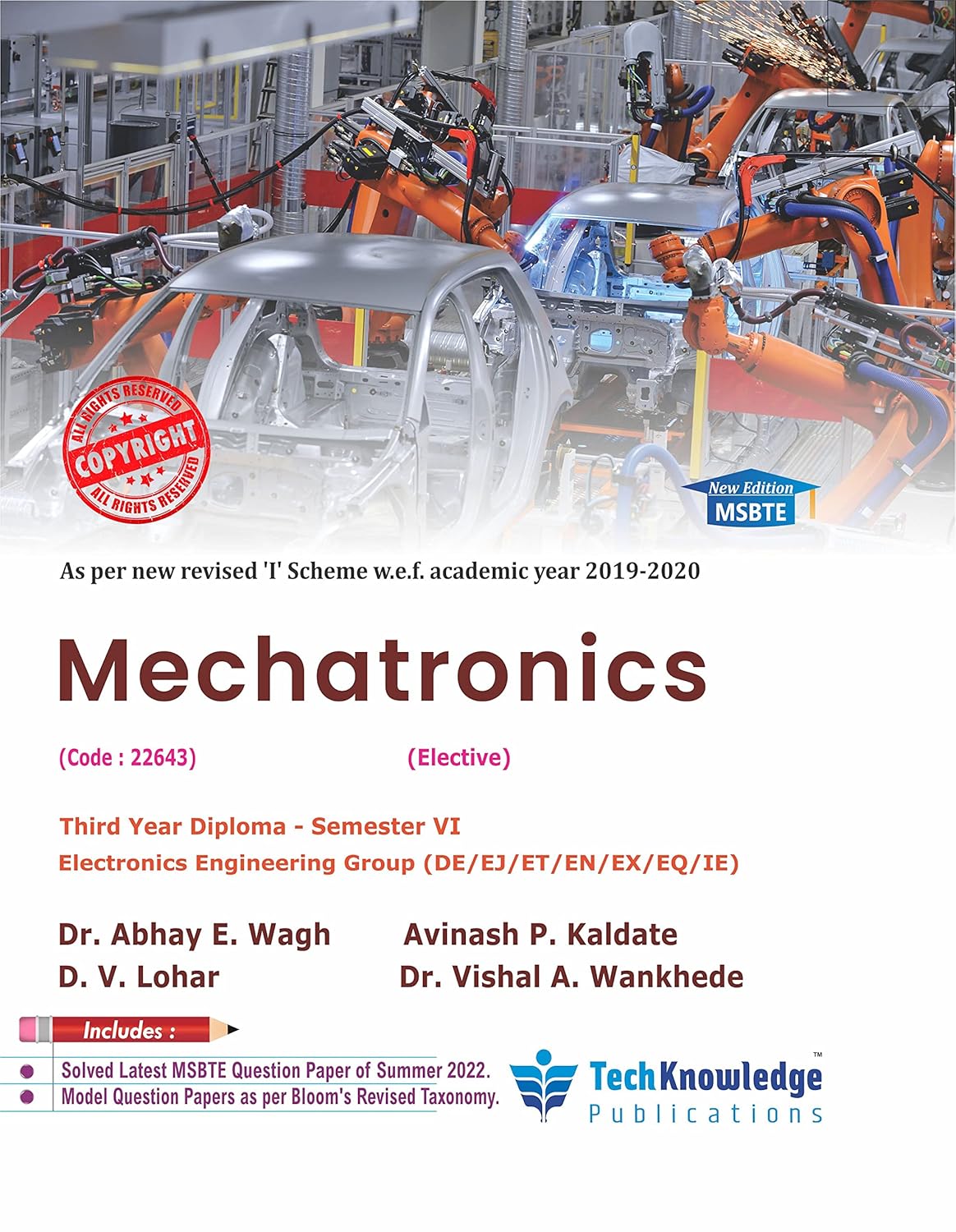 Buy Mechatronics For MSBTE Diploma Electronics Engineering Sem 6 Book ...
