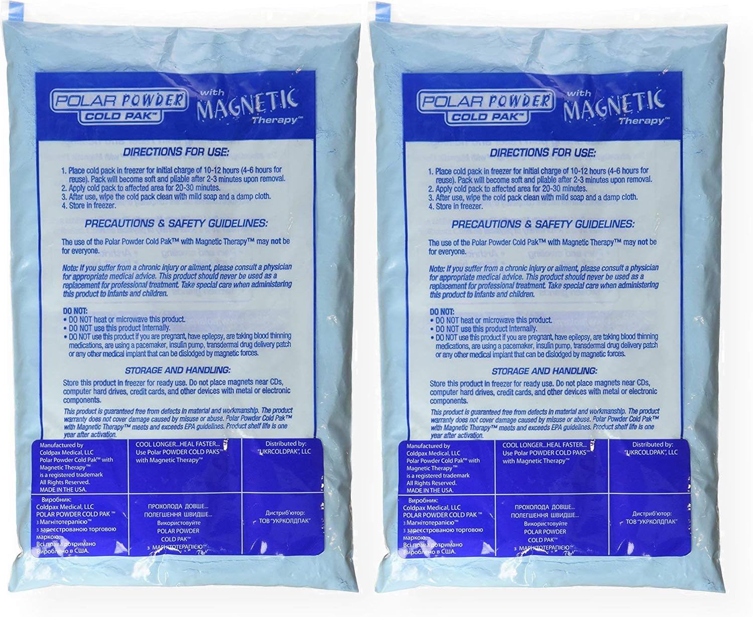 Amazon.com: Polar Powder COLDPAK1 Reusable Cold Pak with Magnetic ...