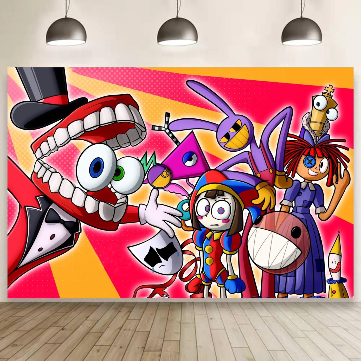 The Amazing Digital Circus Background Party Decorations Birthday Banner ...