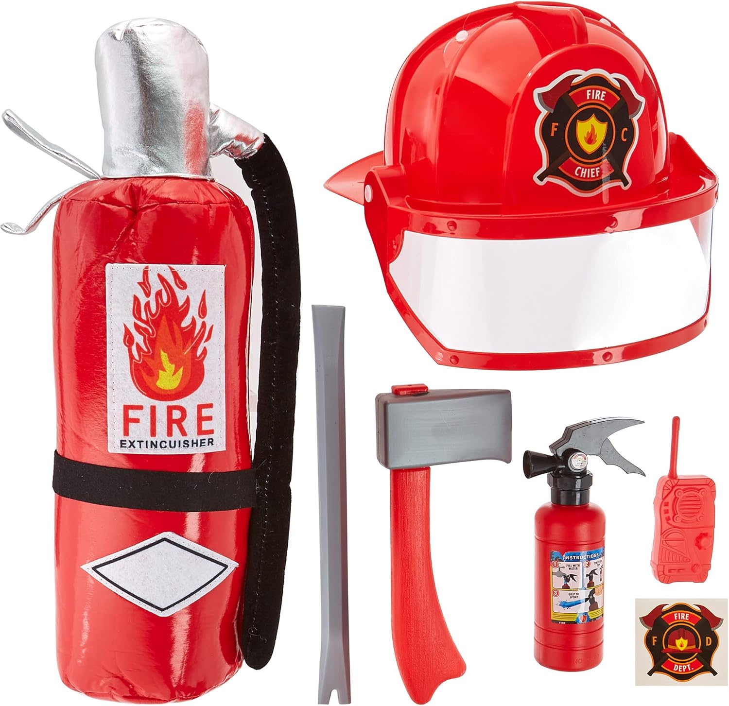 Amazon.com: Firefighter Accessory Kit - Cool Fireman & Firewoman ...